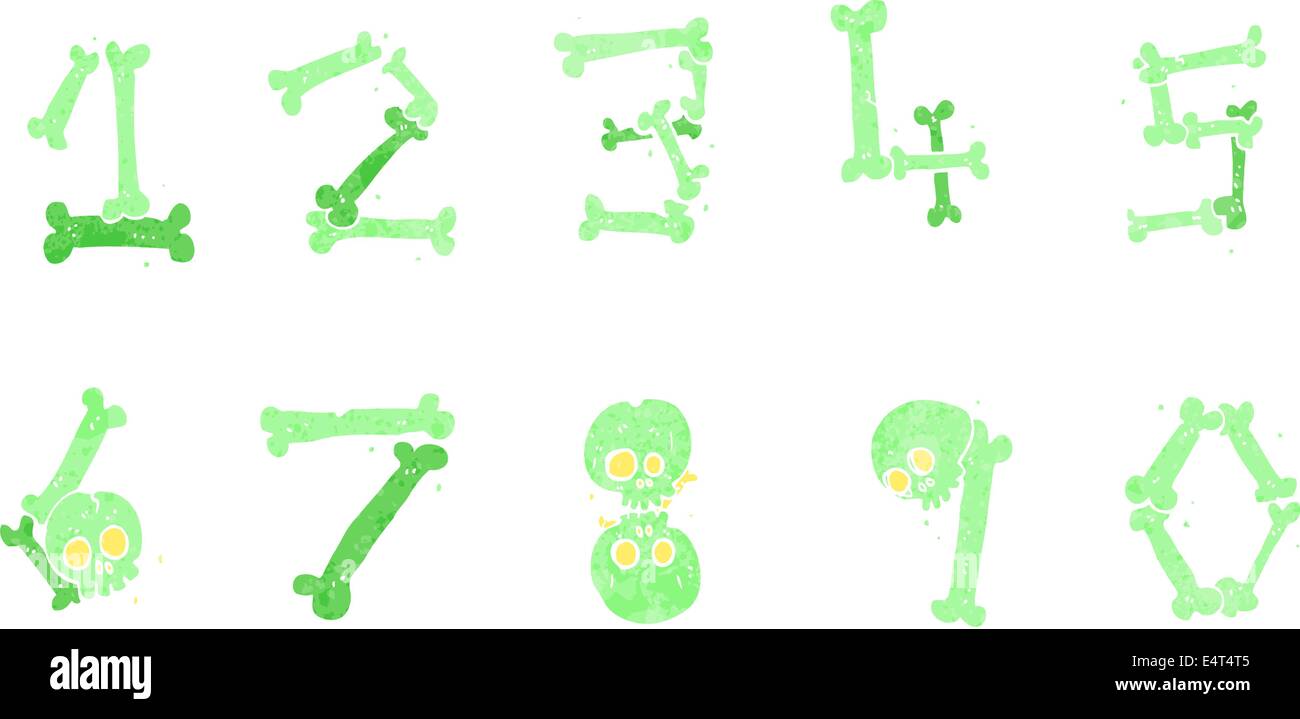 Cartoon bone numbers Stock Vector Images - Alamy