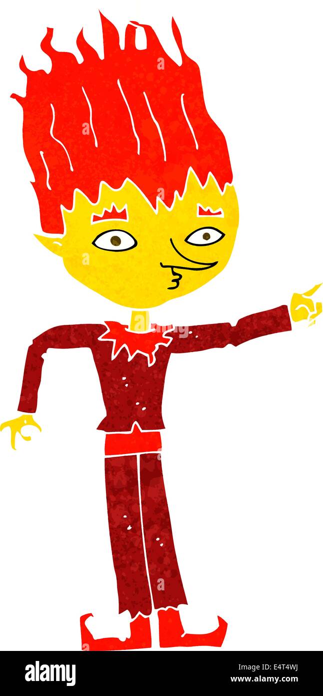 Fire spirit cartoon hi-res stock photography and images - Alamy