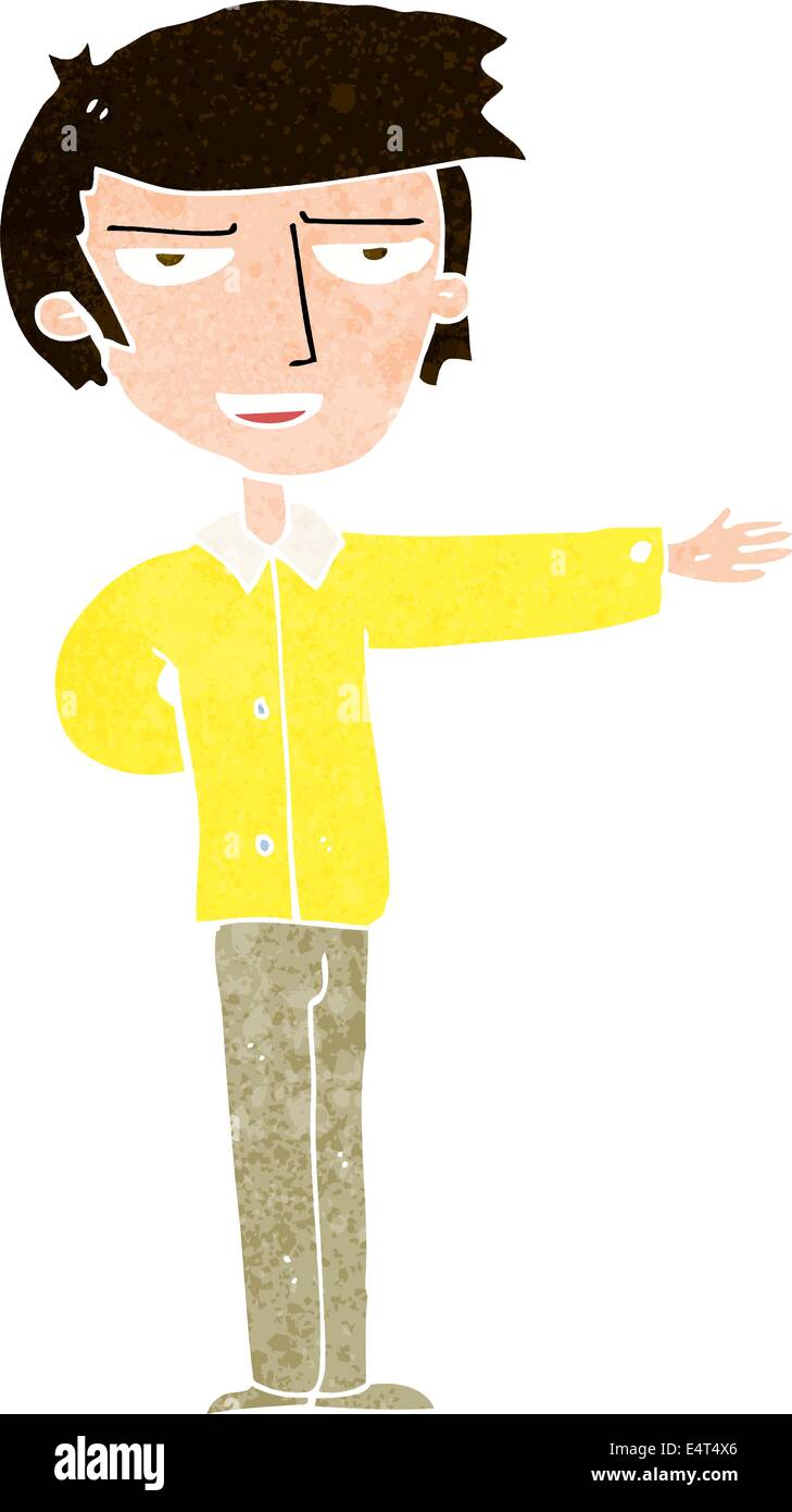 cartoon man gesturing welcome Stock Vector Image & Art - Alamy