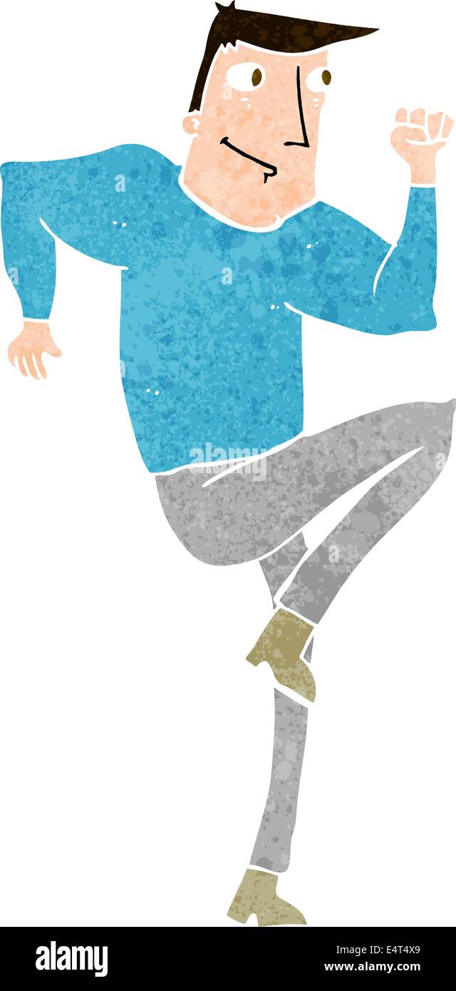 cartoon man jogging on spot Stock Vector Image & Art - Alamy