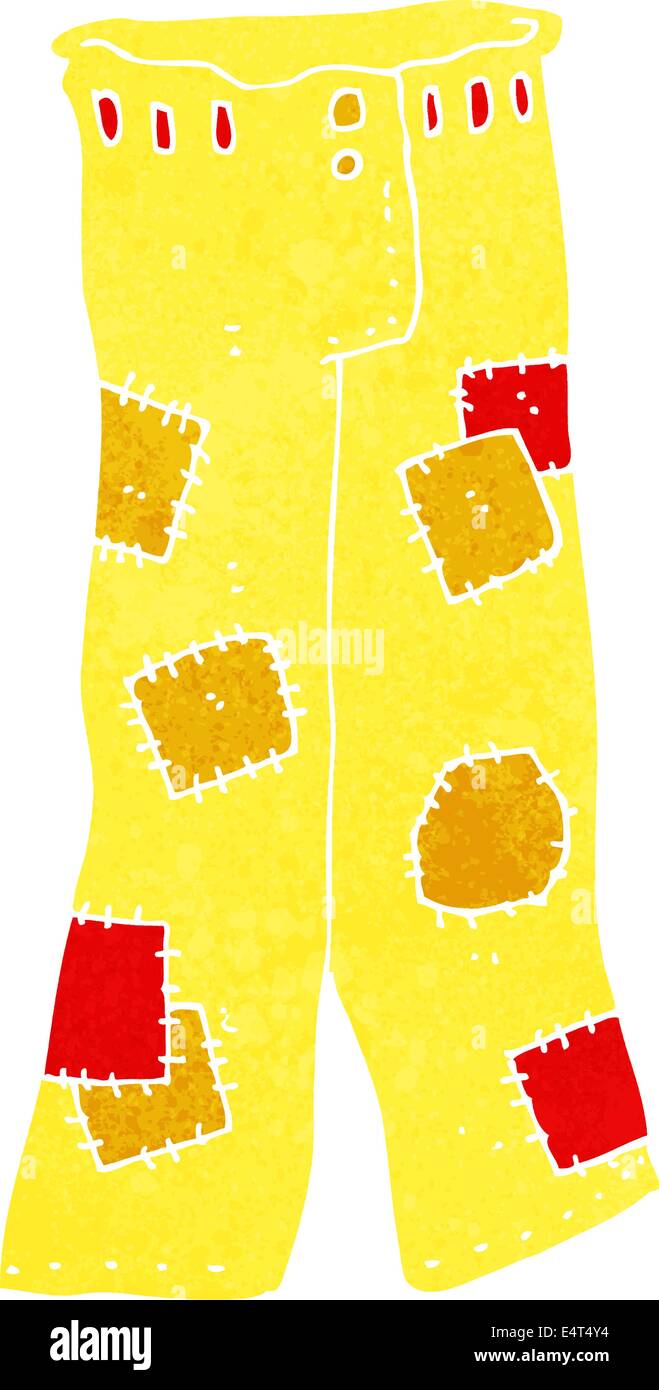 Patched pants Stock Vector Images - Alamy