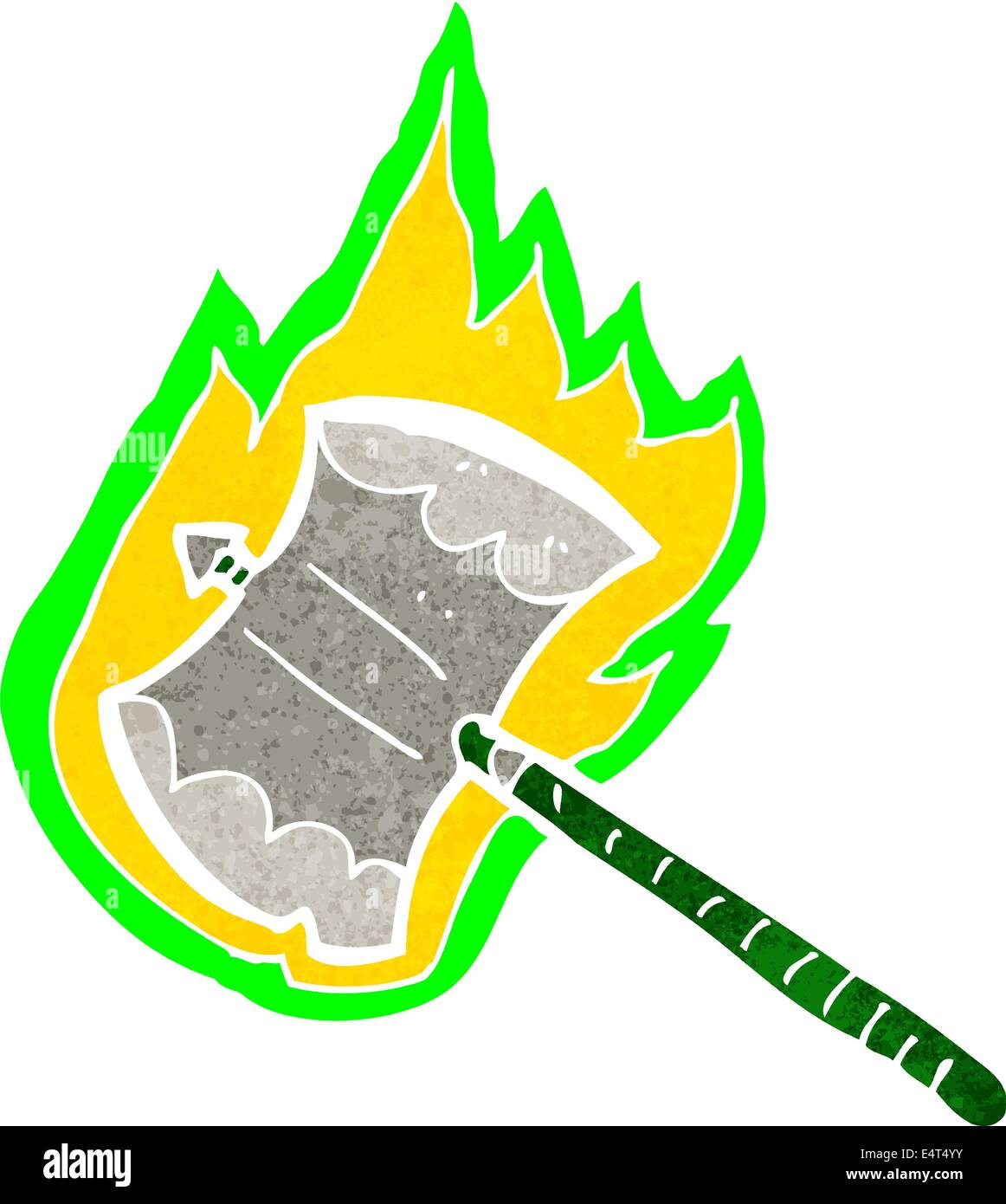 cartoon flaming axe Stock Vector Image & Art - Alamy