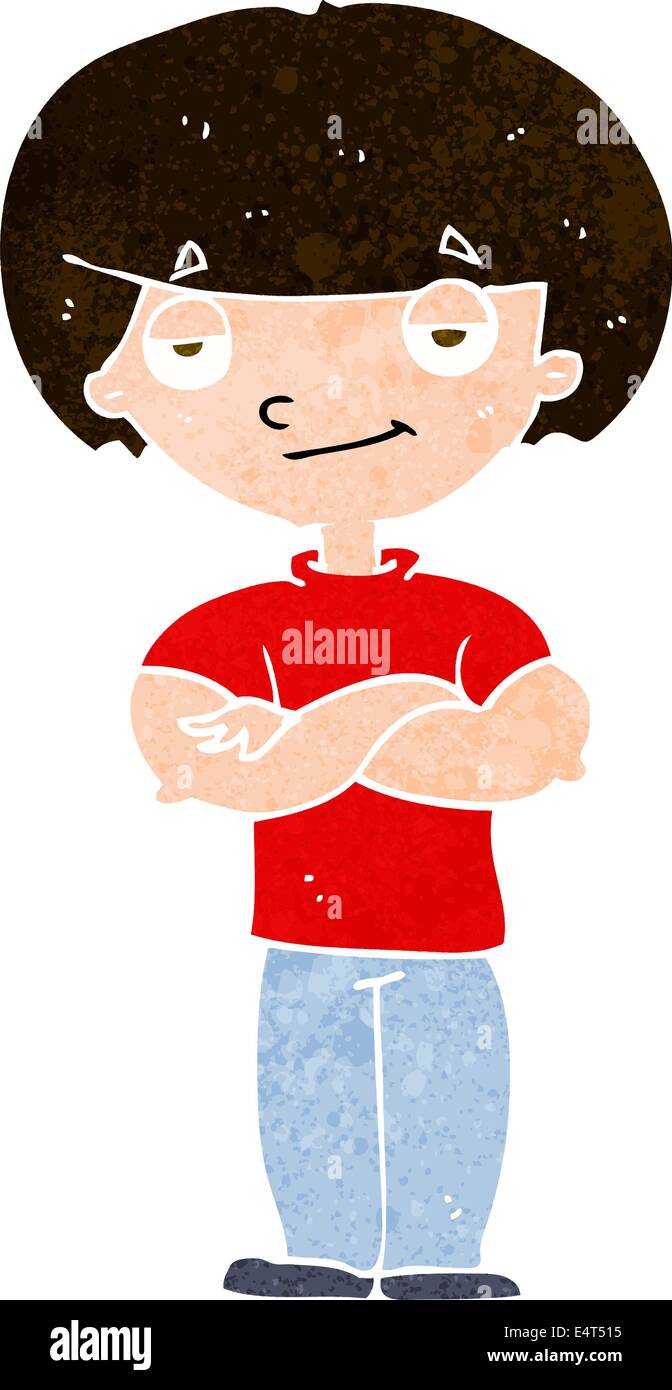 cartoon smug looking man Stock Vector Image & Art - Alamy
