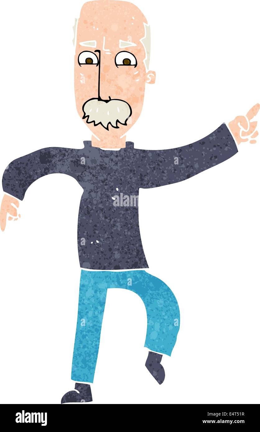 cartoon angry old man Stock Vector Image & Art - Alamy