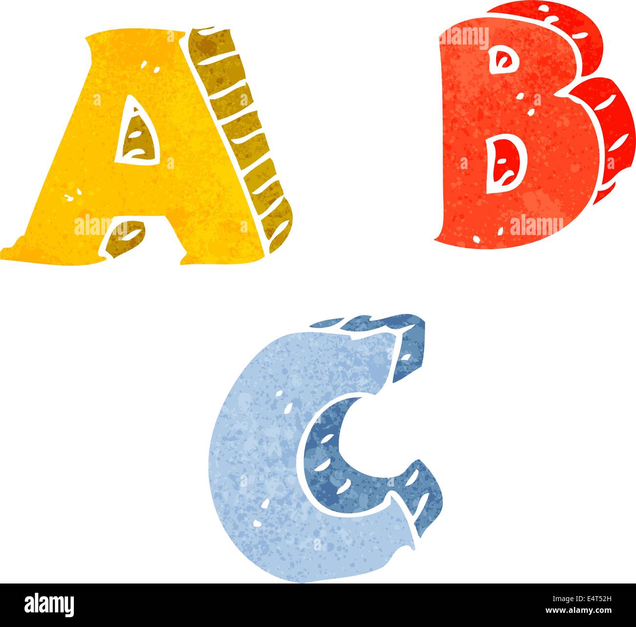 cartoon ABC letters Stock Vector Image & Art - Alamy