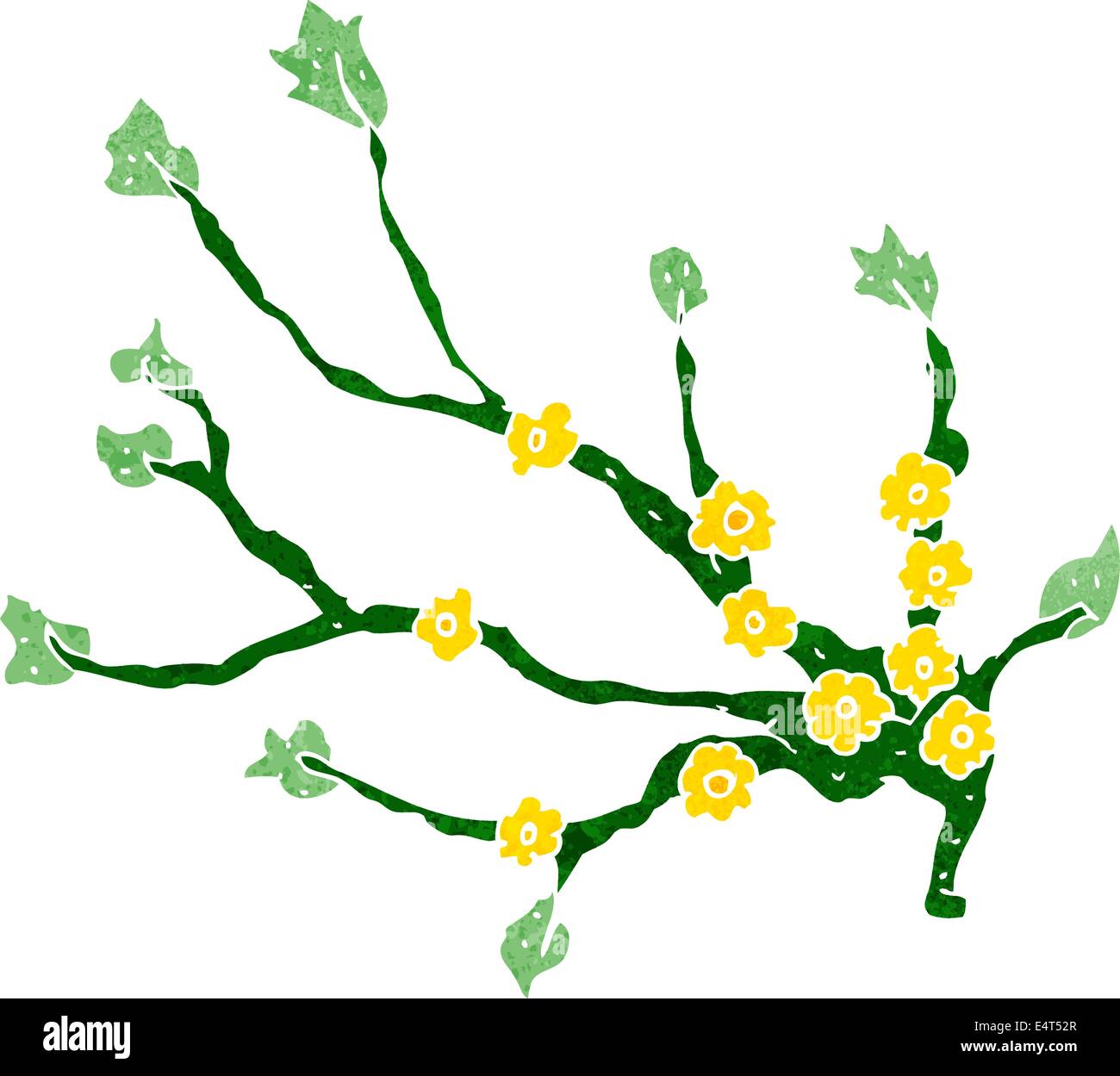 cartoon flowering branch Stock Vector Image & Art - Alamy