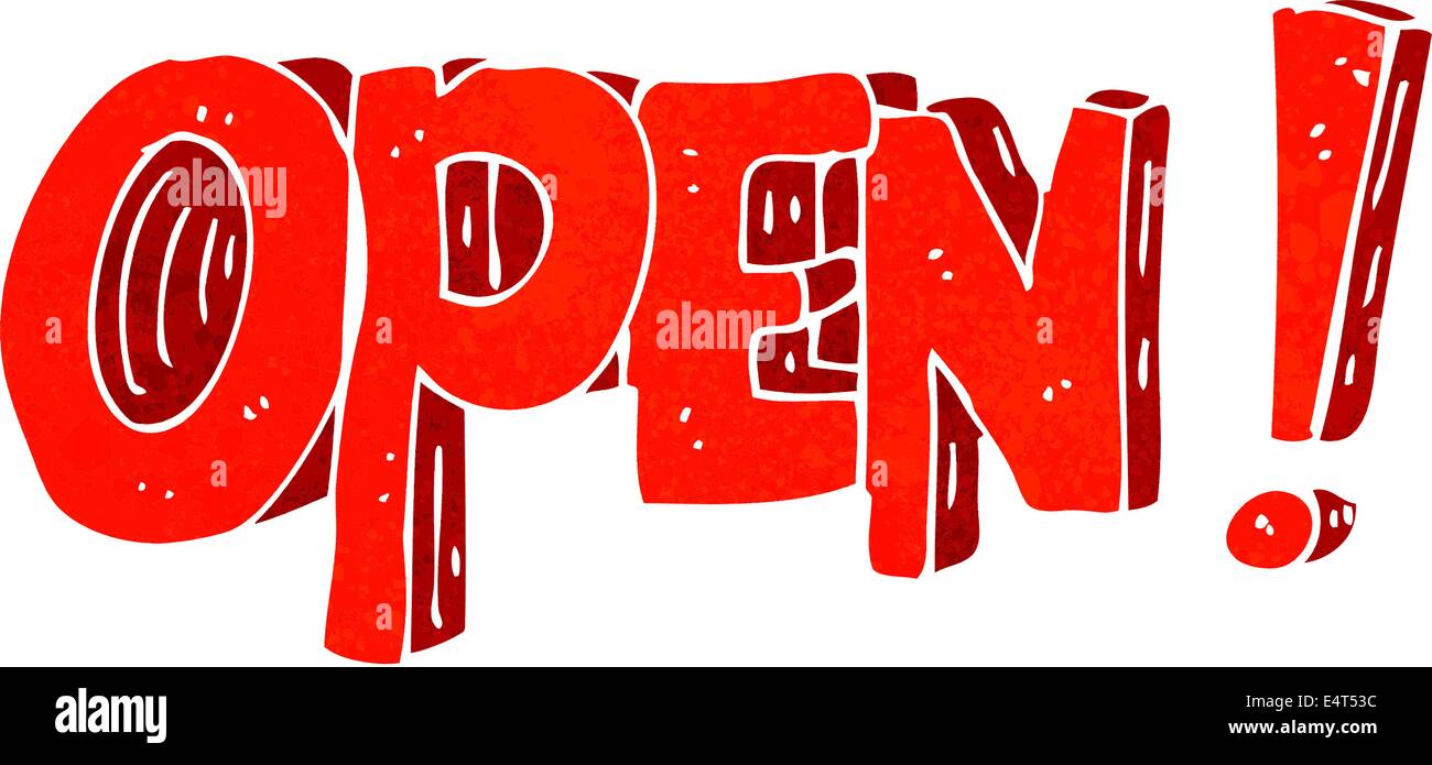cartoon open symbol Stock Vector Image & Art - Alamy