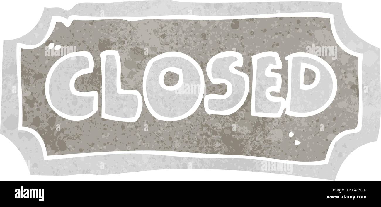 cartoon closed sign Stock Vector Image & Art - Alamy