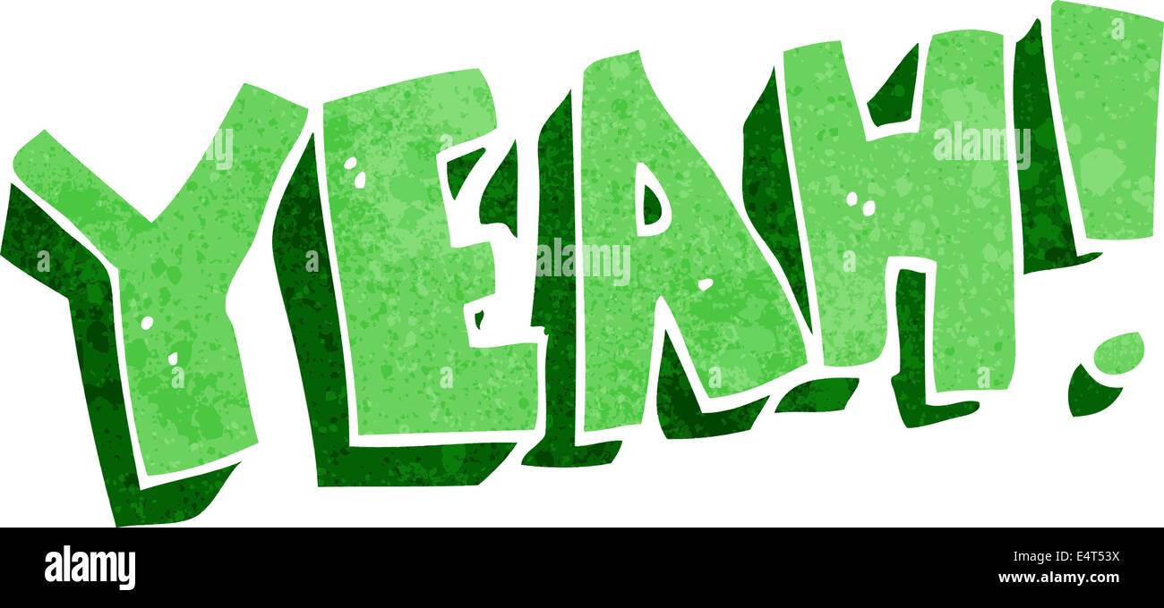 cartoon yeah! shout Stock Vector Image & Art - Alamy