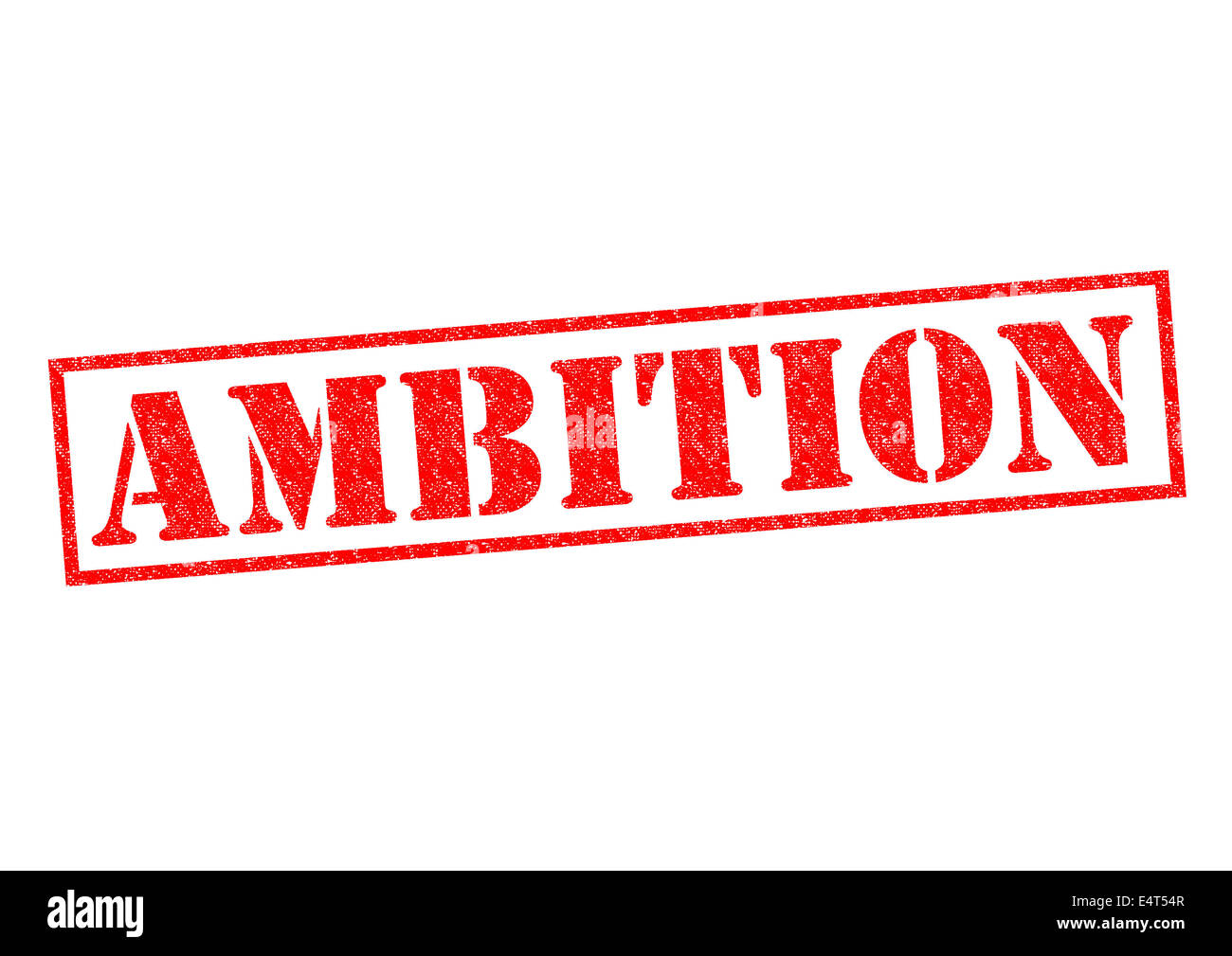 AMBITION red Rubber Stamp over a white background Stock Photo - Alamy