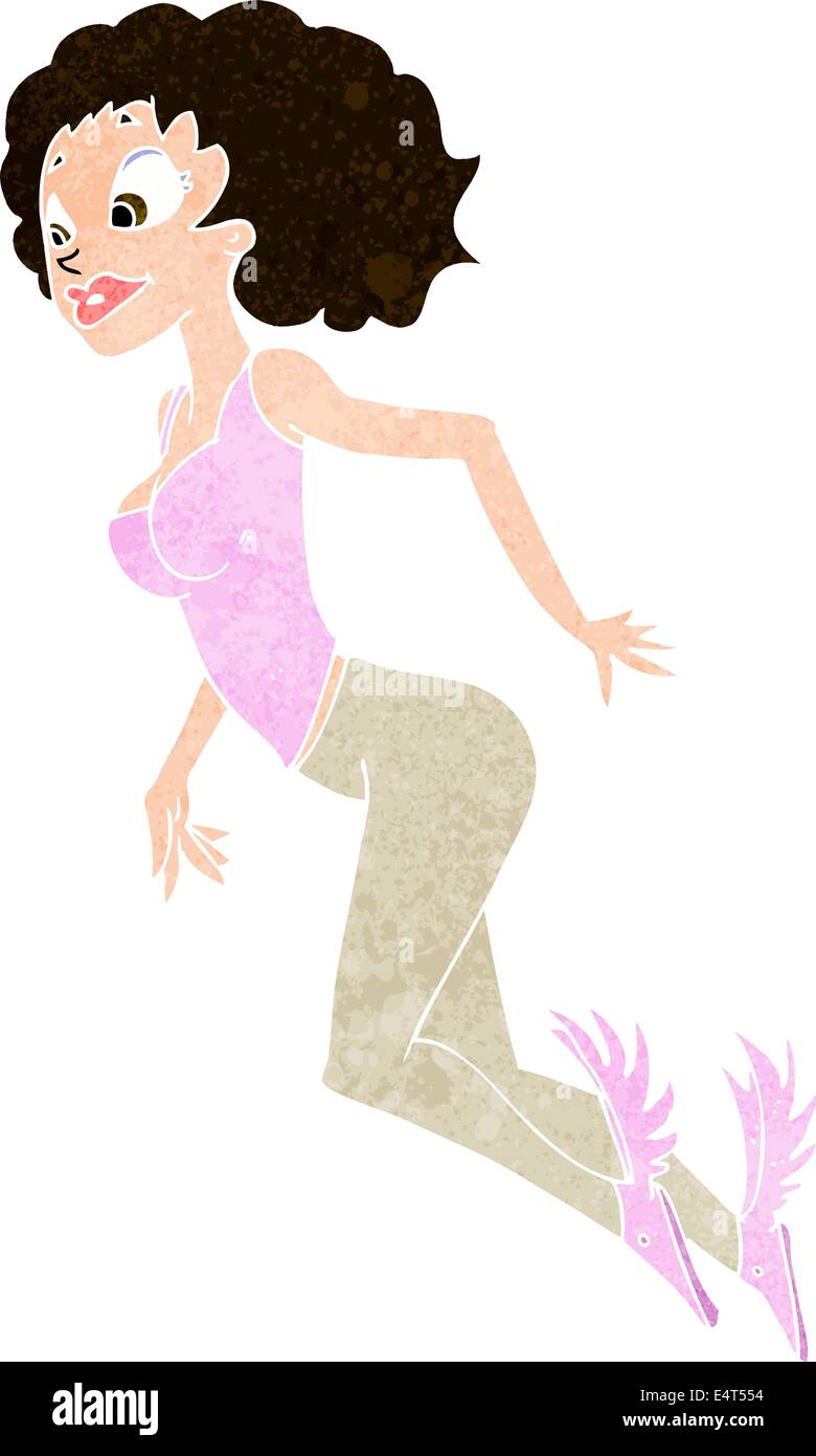 cartoon flying woman Stock Vector Image & Art - Alamy