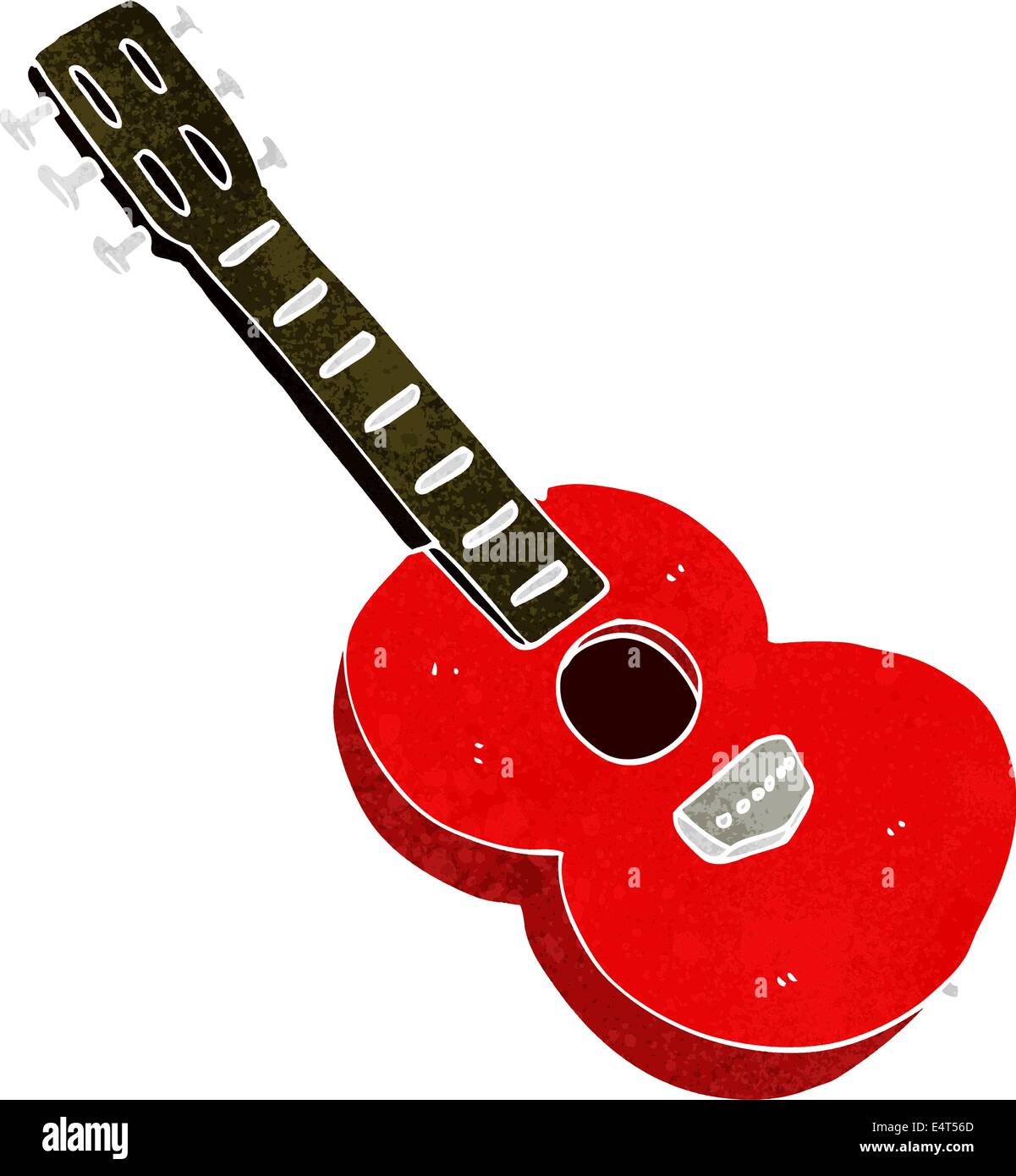 Acoustic guitar cartoon clip art hi-res stock photography and images ...