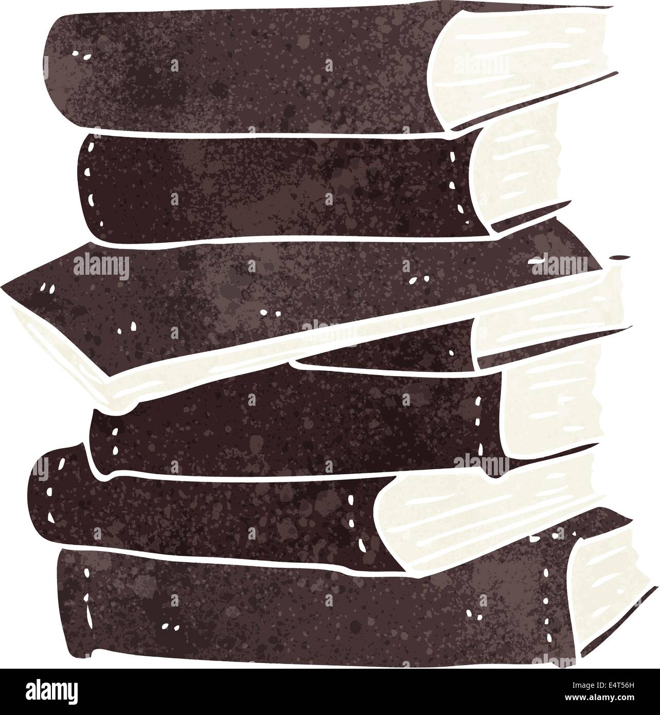 Line drawing pile books Stock Vector Images - Alamy