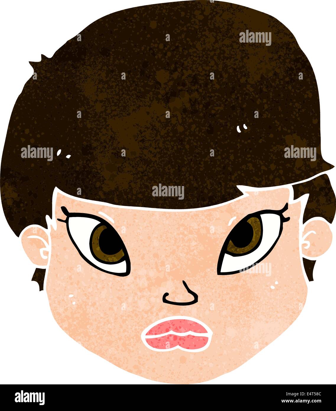 cartoon serious face Stock Vector Image & Art - Alamy