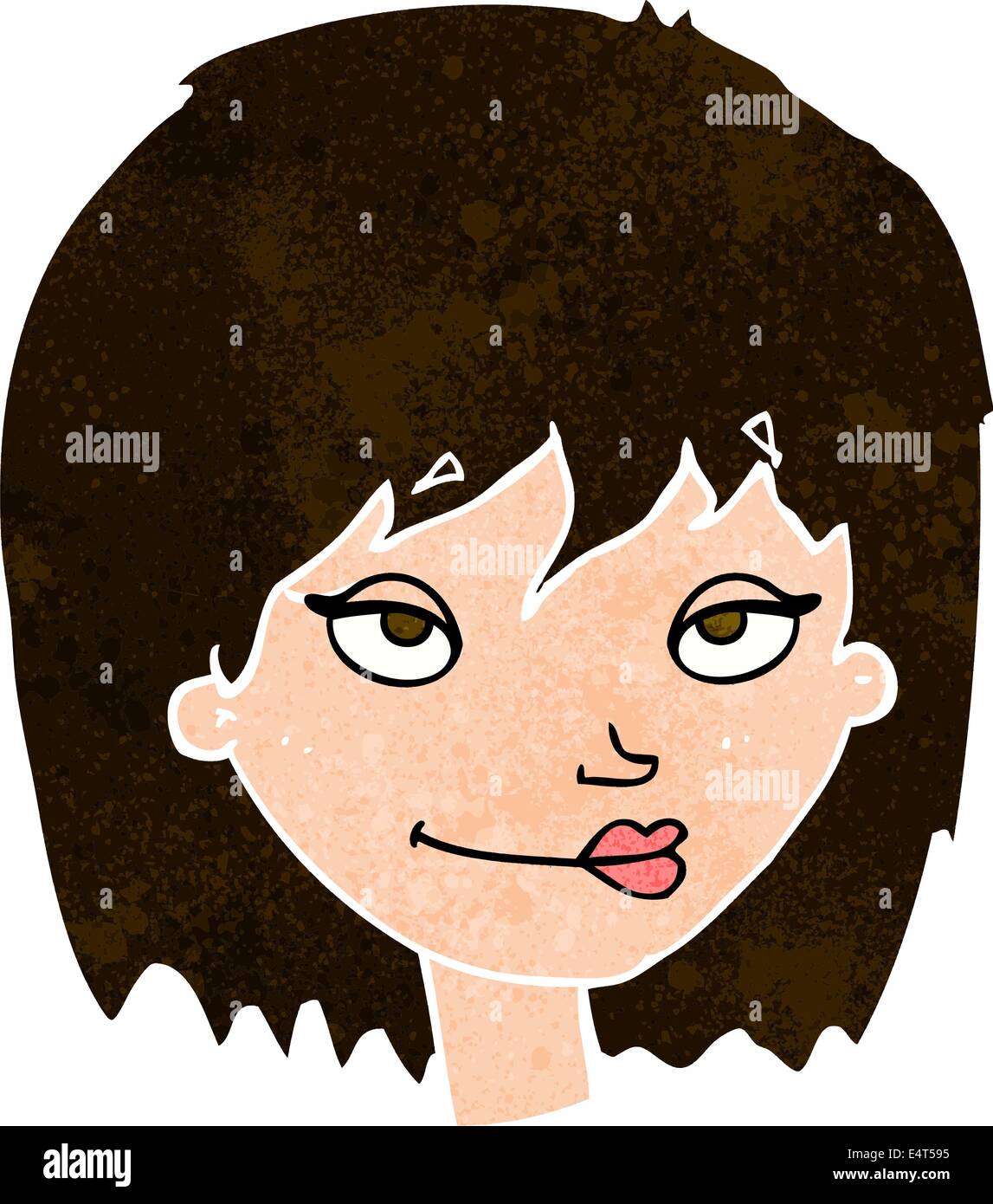 cartoon smiling woman Stock Vector Image & Art - Alamy