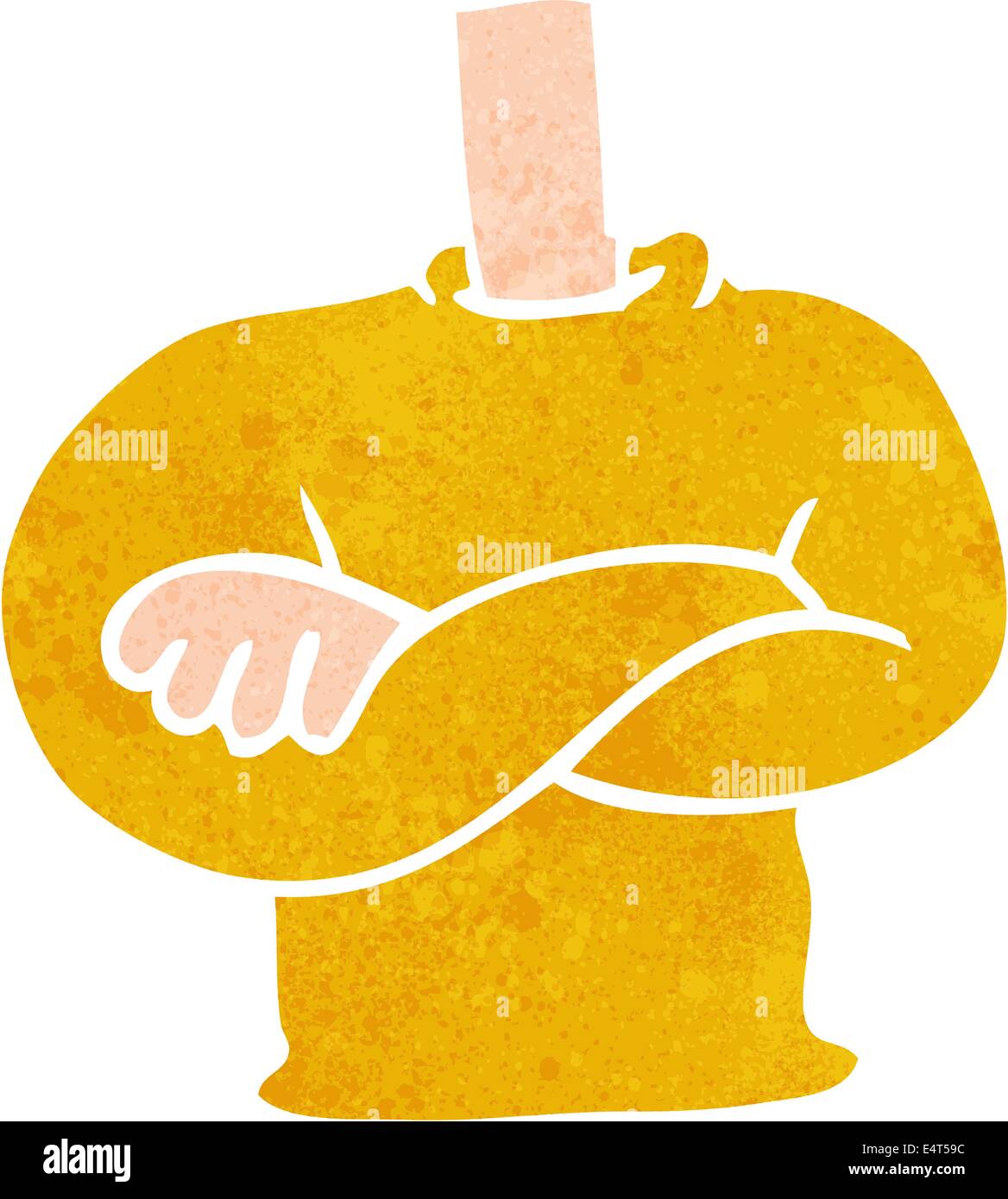 cartoon folded arms body Stock Vector Image & Art - Alamy