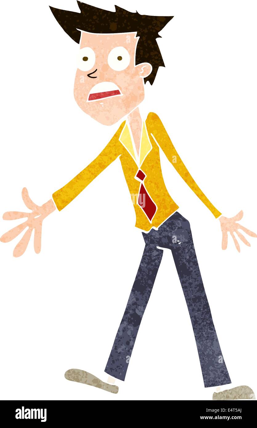 cartoon stressed man Stock Vector Image & Art - Alamy