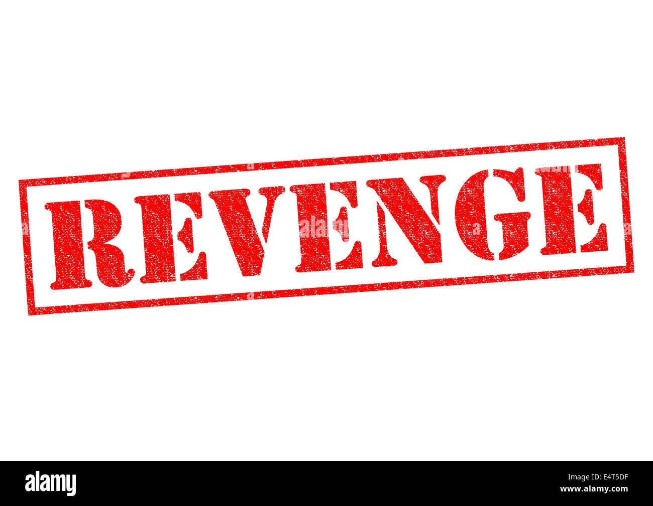 REVENGE red Rubber Stamp over a white background Stock Photo - Alamy