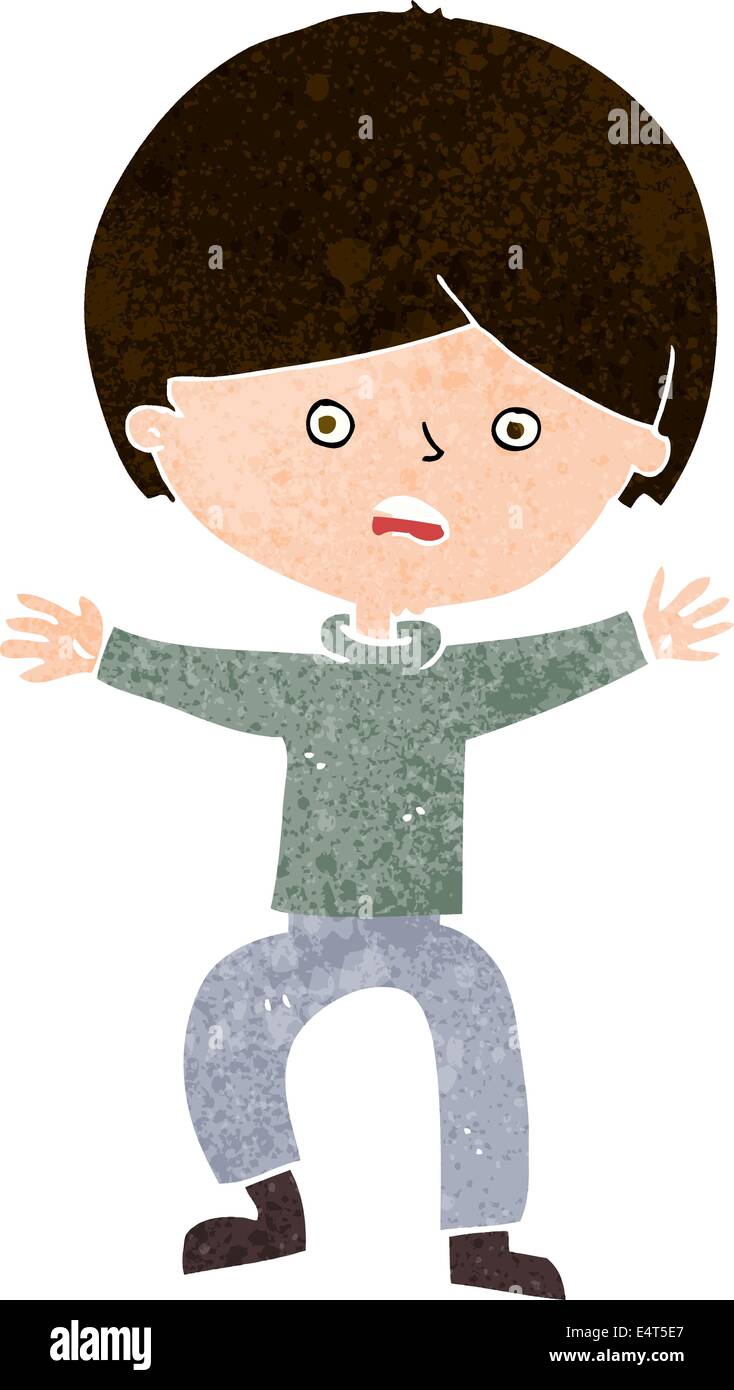 cartoon boy panicking Stock Vector Image & Art - Alamy