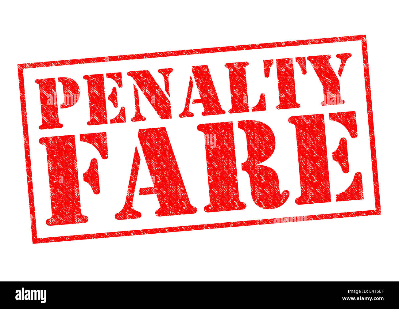 Penalty fare notice Cut Out Stock Images & Pictures - Alamy
