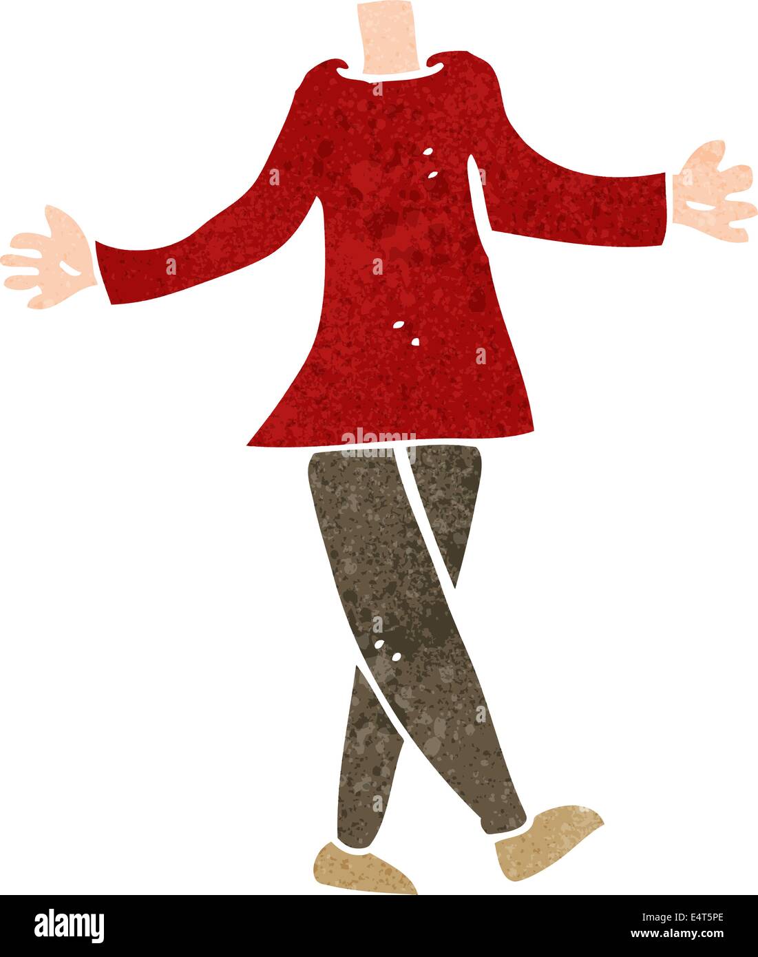 cartoon female body (add photos or mix and match cartoons Stock Vector ...