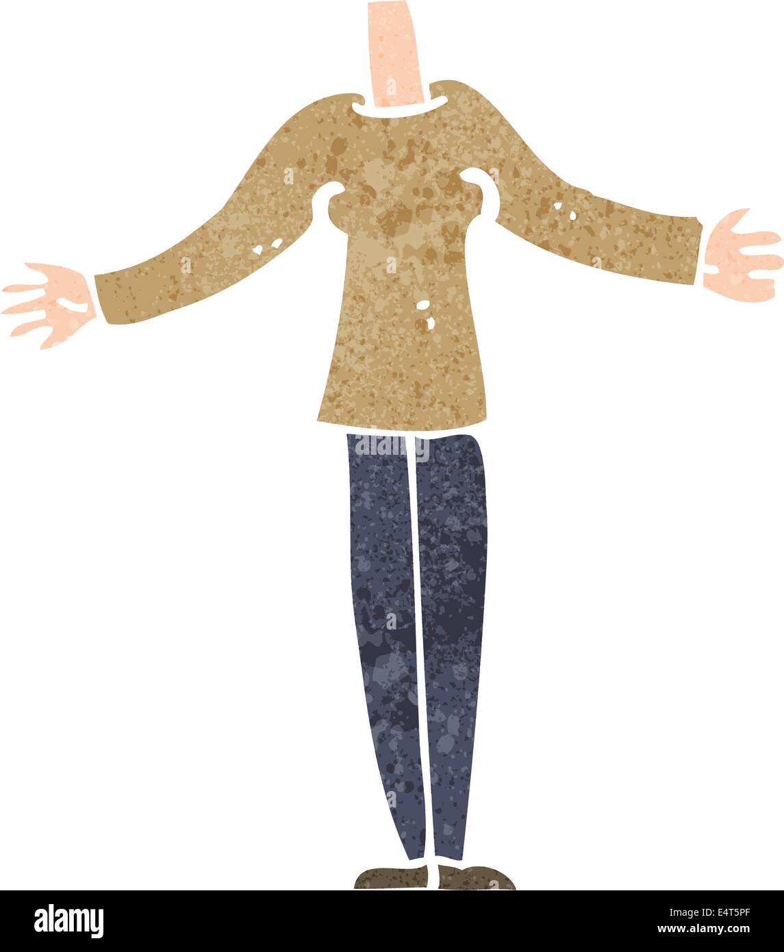 cartoon female body (add photos or mix and match cartoons Stock Vector ...
