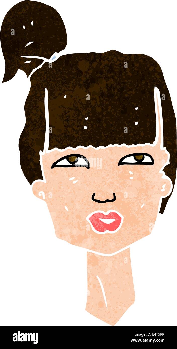 cartoon female head Stock Vector Image & Art - Alamy