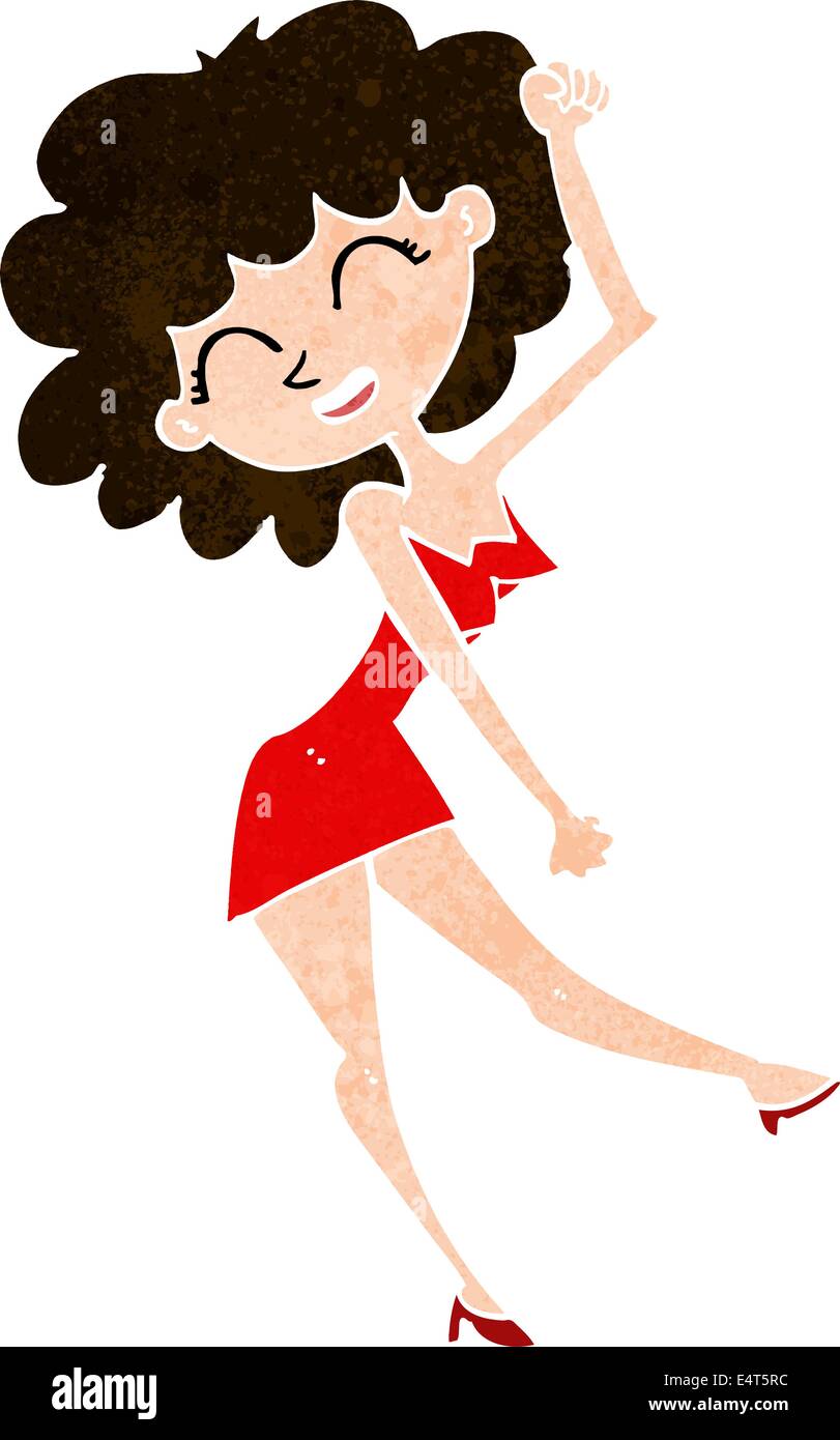 cartoon dancing woman Stock Vector Image & Art - Alamy