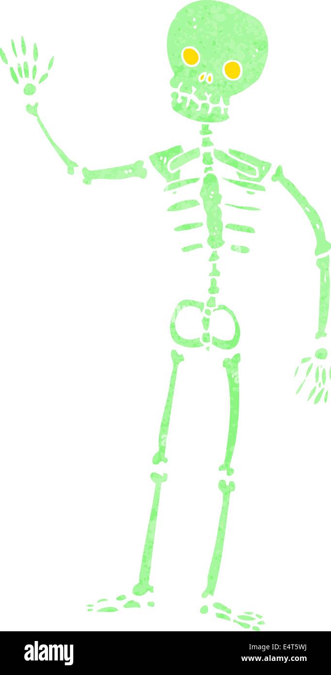 cartoon waving skeleton Stock Vector Image & Art - Alamy