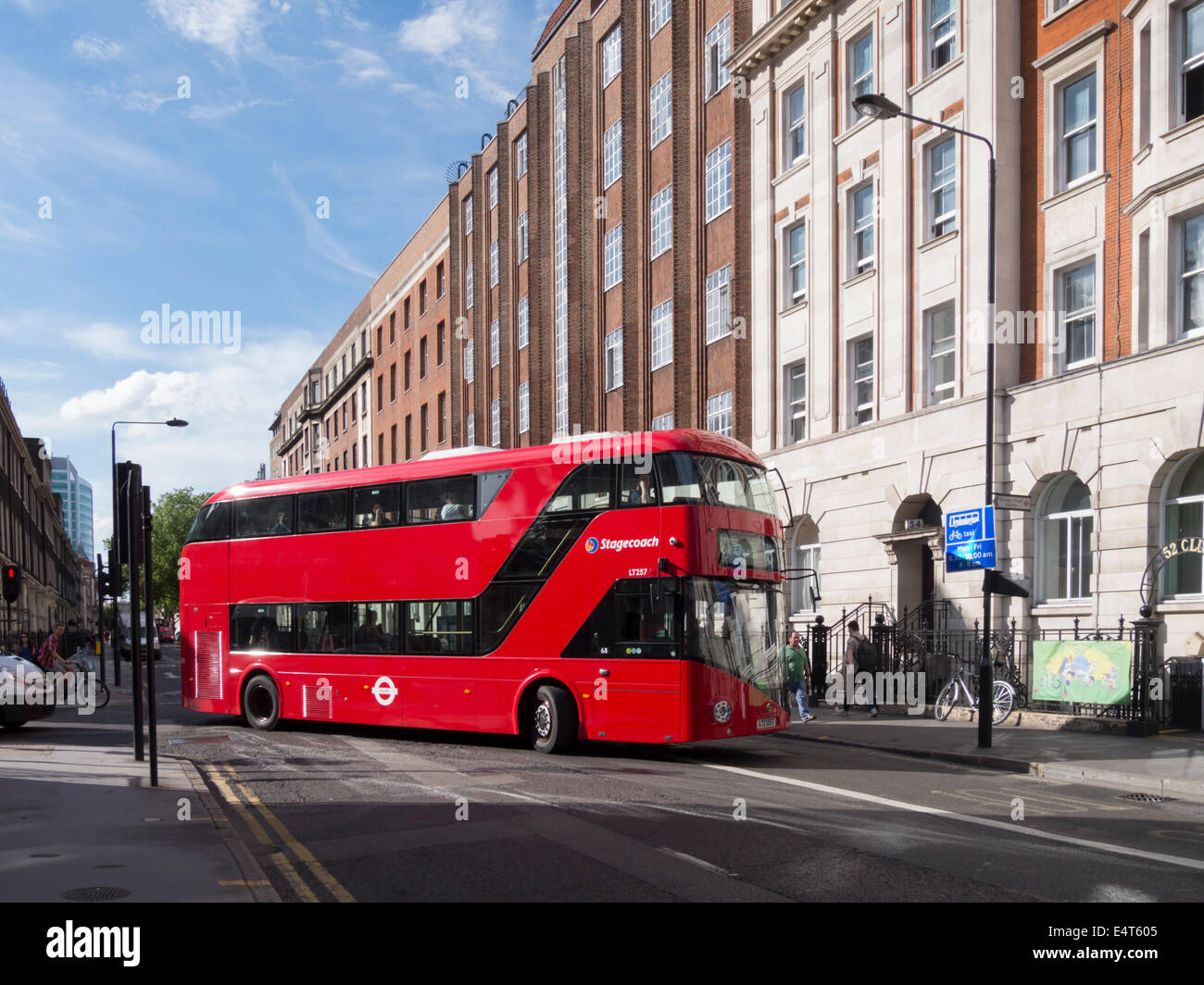 UK, England, London, Gower Street, Heatherwick bus Stock Photo - Alamy