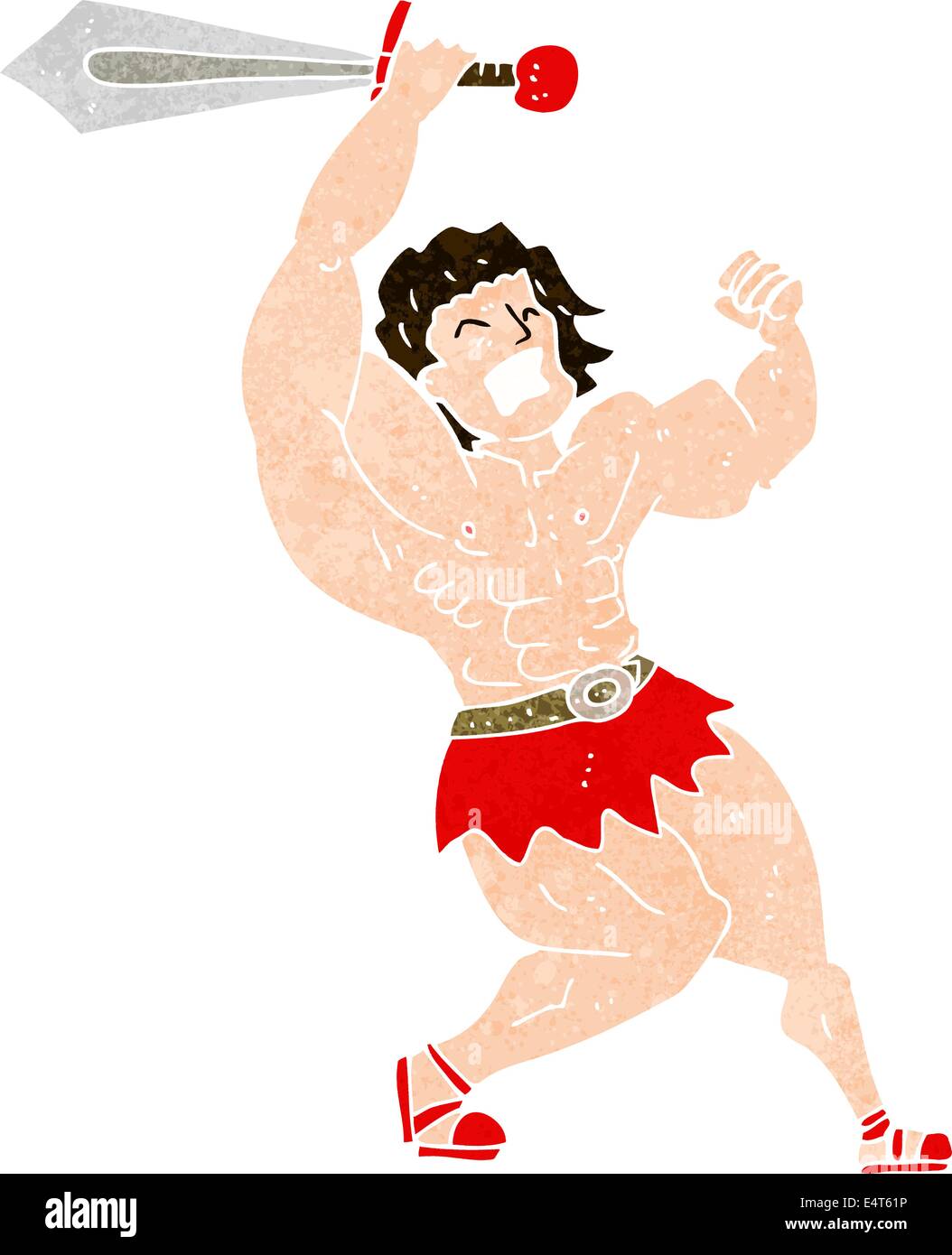cartoon barbarian hero Stock Vector Image & Art - Alamy