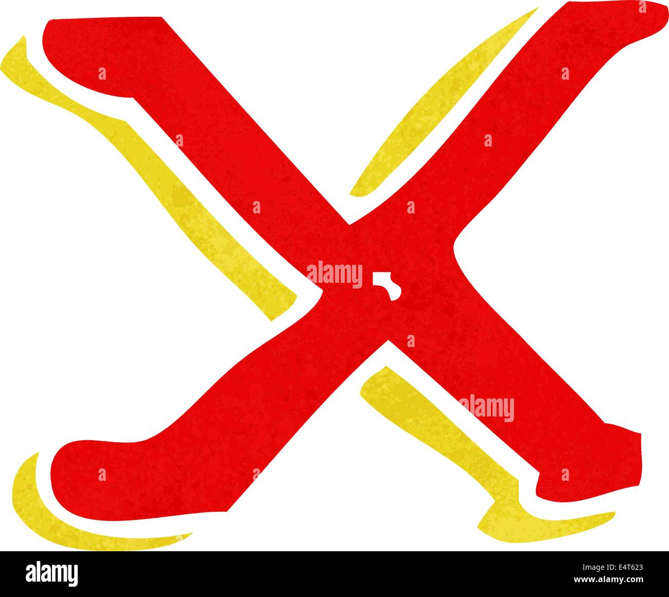 cartoon letter X Stock Vector Image & Art - Alamy