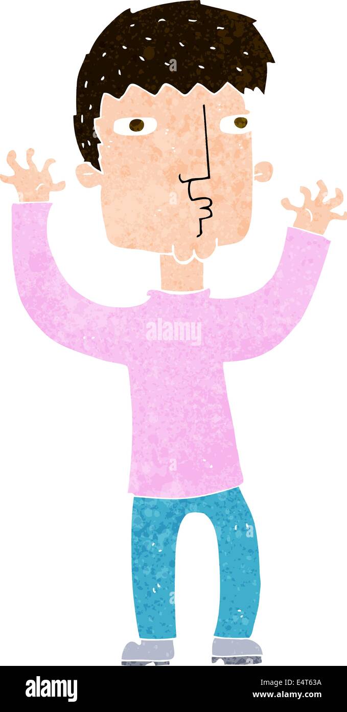 cartoon anxious man Stock Vector Image & Art - Alamy