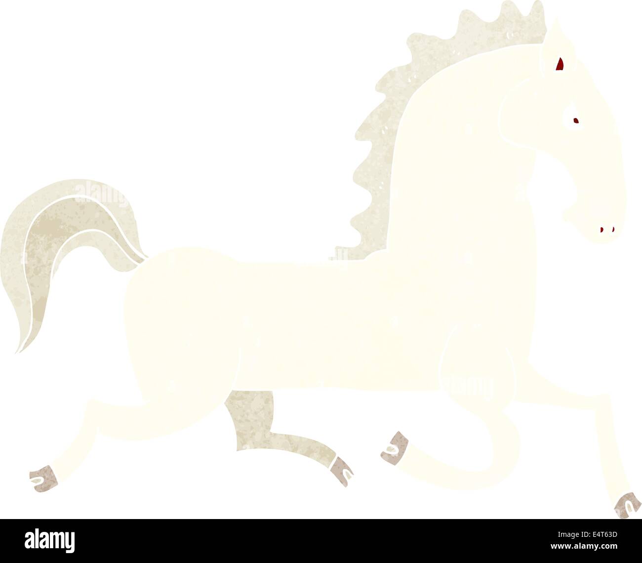 cartoon running white stallion Stock Vector Image & Art - Alamy