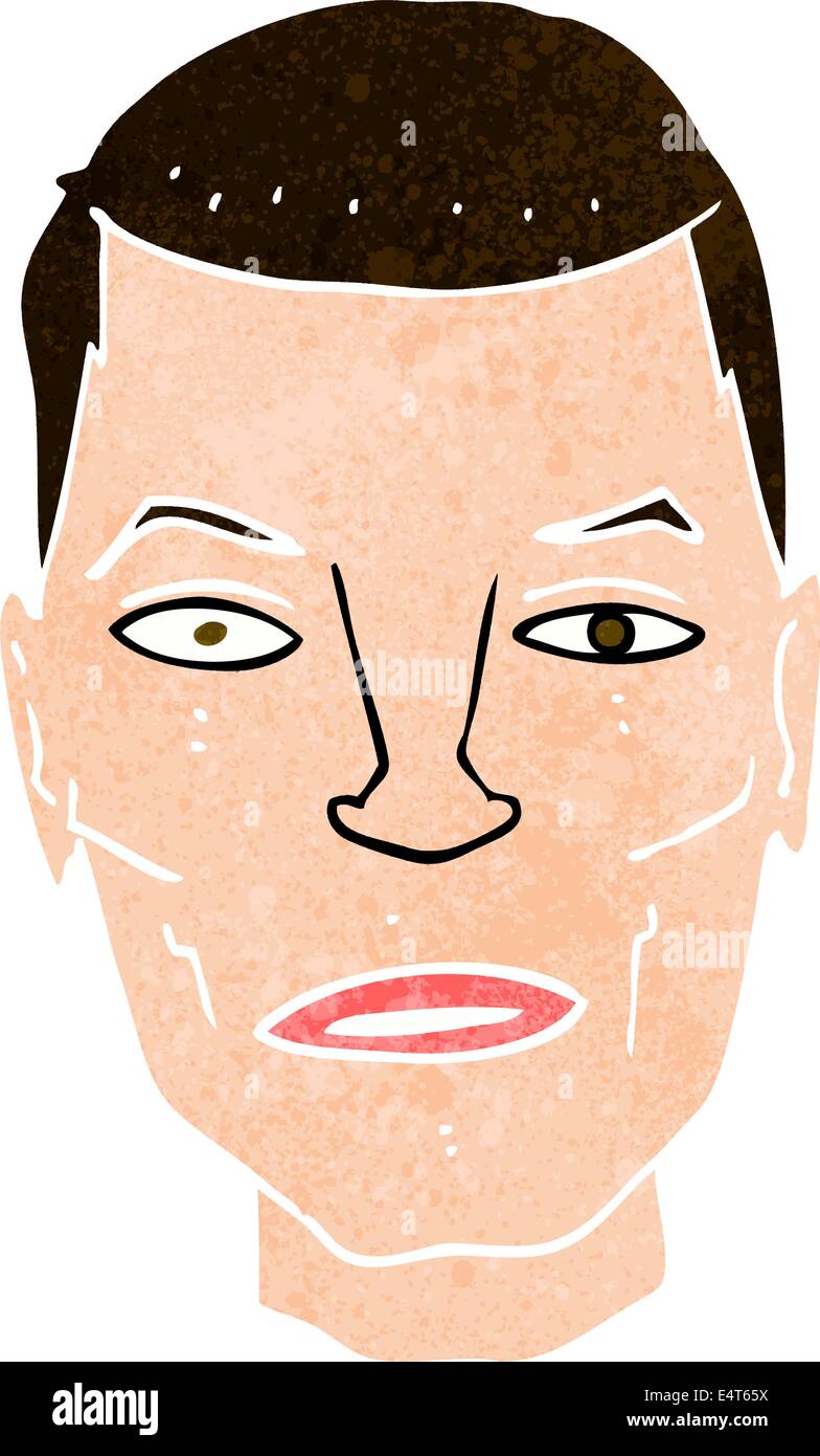 cartoon serious male face Stock Vector Image & Art - Alamy