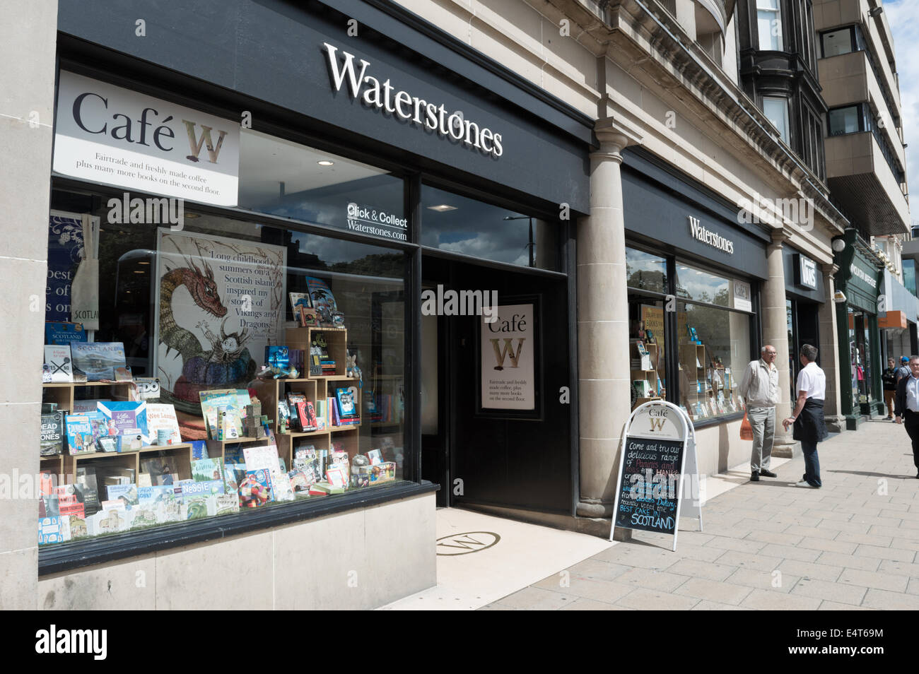 Exterior of Waterstones on Princes Street, Edinburgh Stock Photo - Alamy