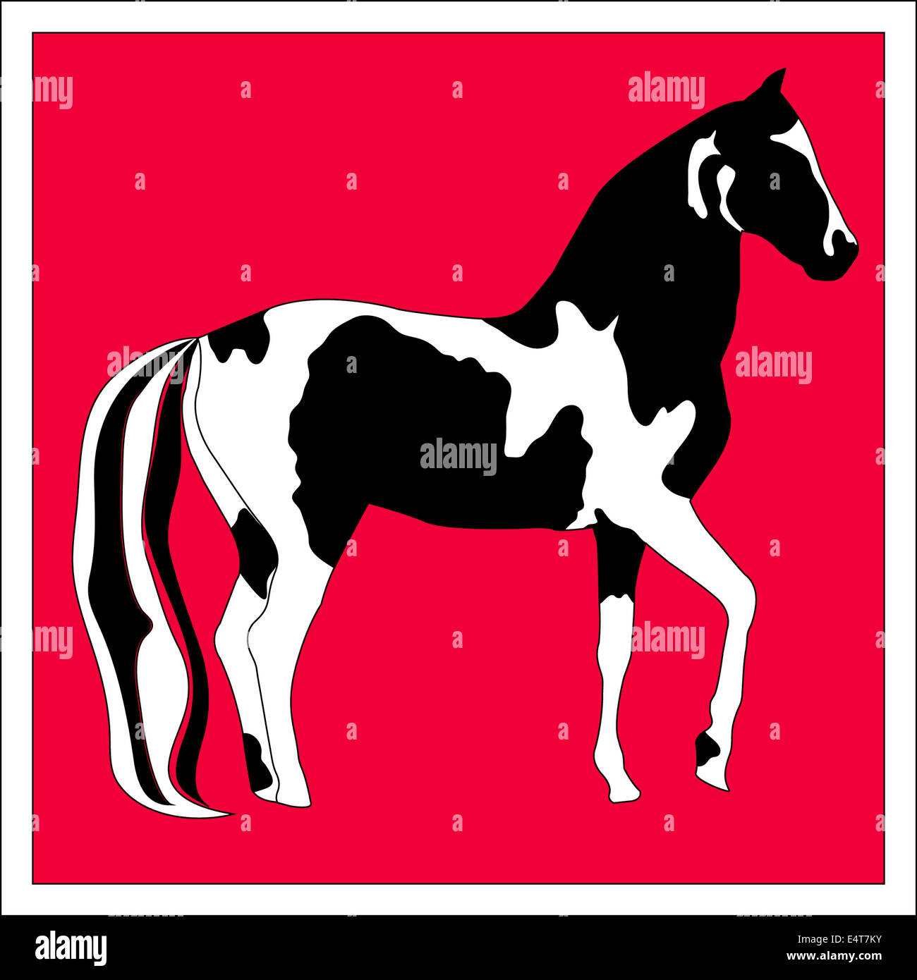 Silhouette beautiful Arabian horse Stock Photo - Alamy