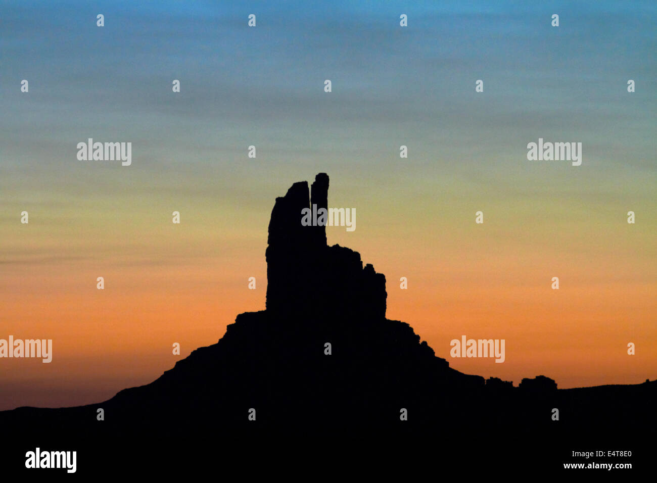 Sunrise over Big Indian rock formation, Monument Valley, Navajo Nation ...
