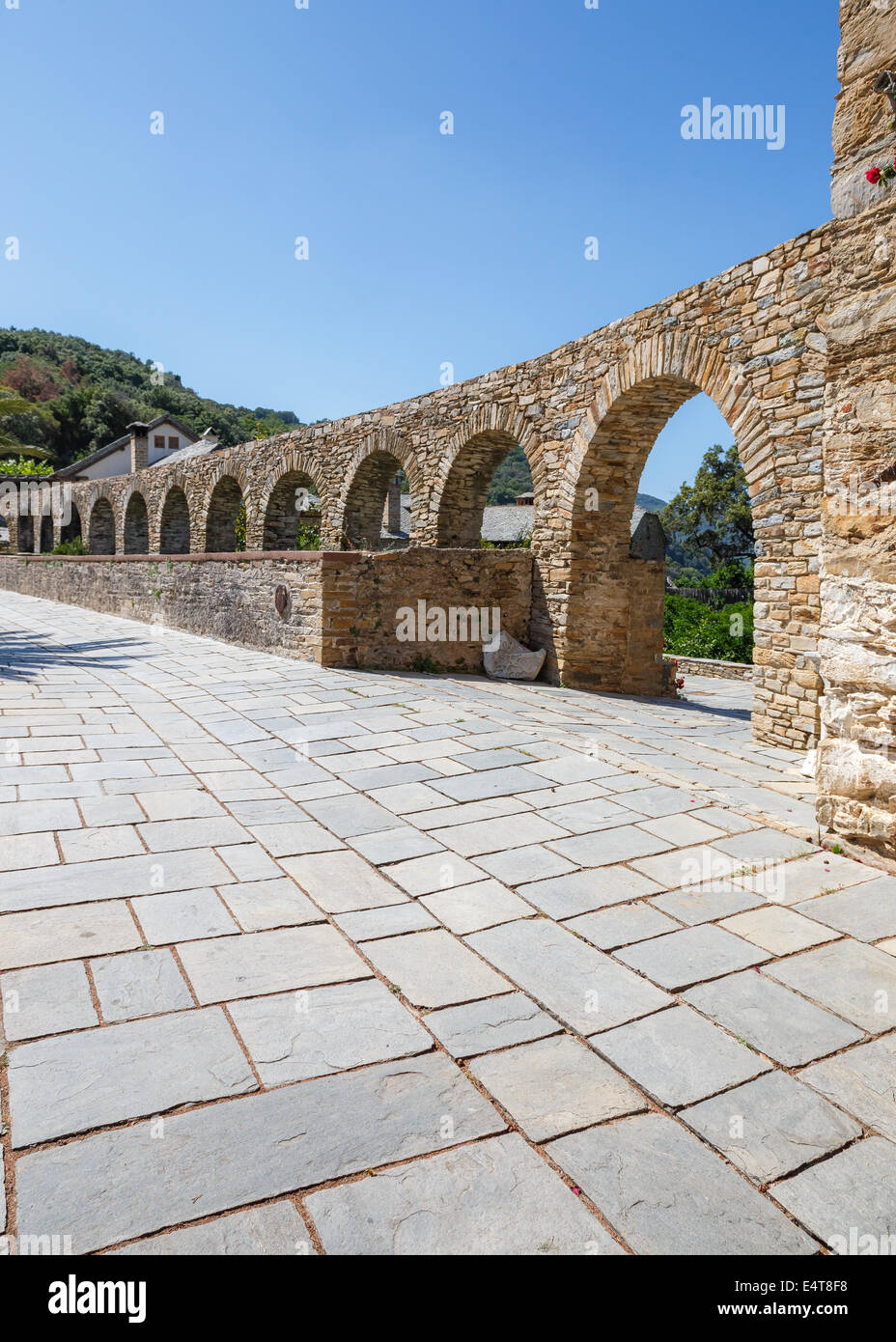 Stavronikita medieval monastery on Holy Mount Athos Stock Photo - Alamy