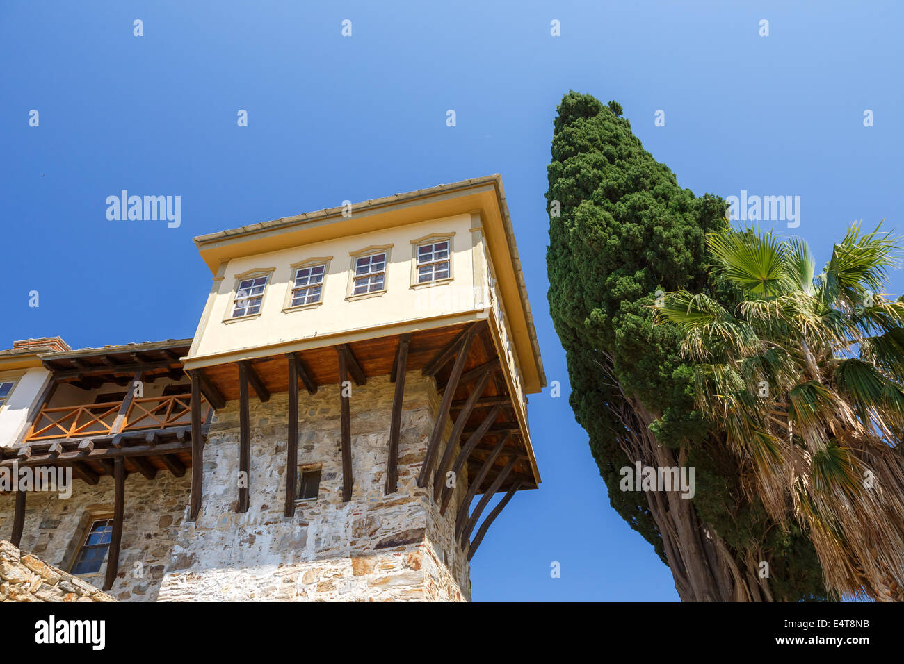 Stavronikita medieval monastery on Holy Mount Athos Stock Photo - Alamy