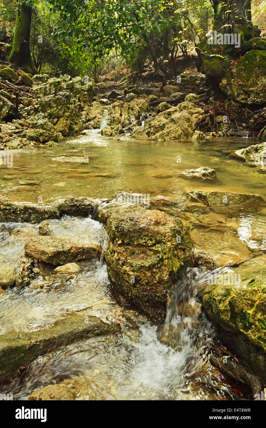 Seven Springs (Epta Piges), Rhodes, Dodecanese, Aegean Sea, Greece ...