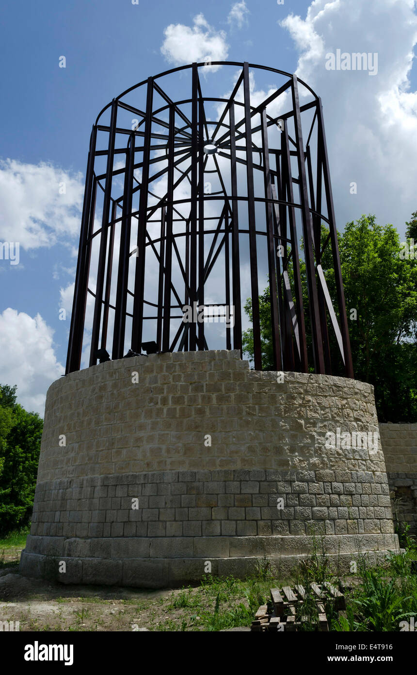 Restore ancient tower in Archaeological complex Abritus, Razgrad ...