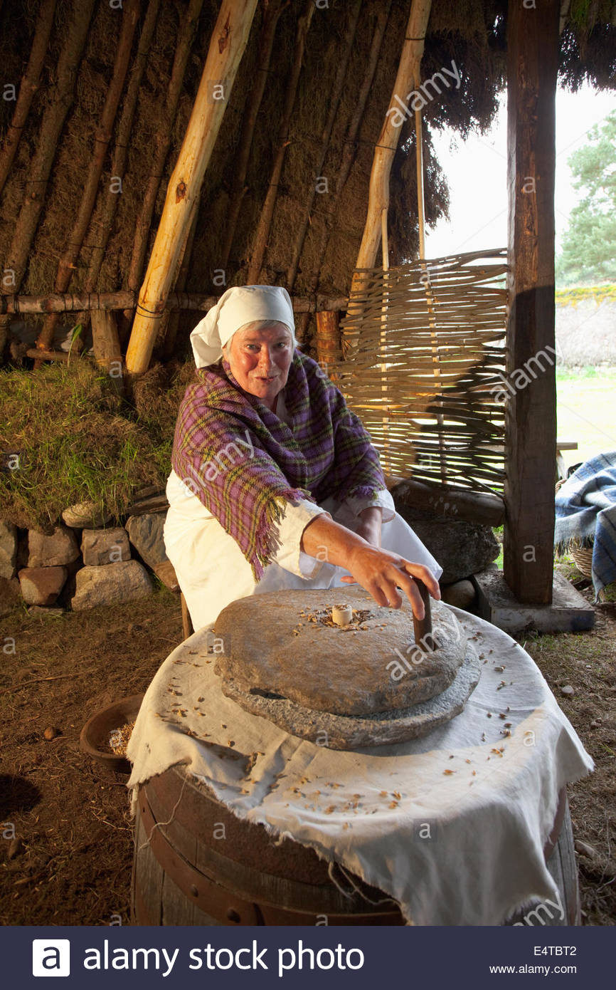 Woman In Traditional Costume Demonstrates High Resolution Stock ...