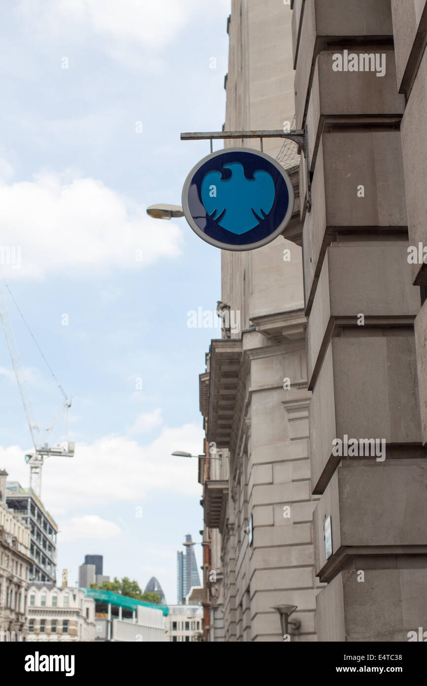 Barclays bank sign logo on hi-res stock photography and images - Alamy