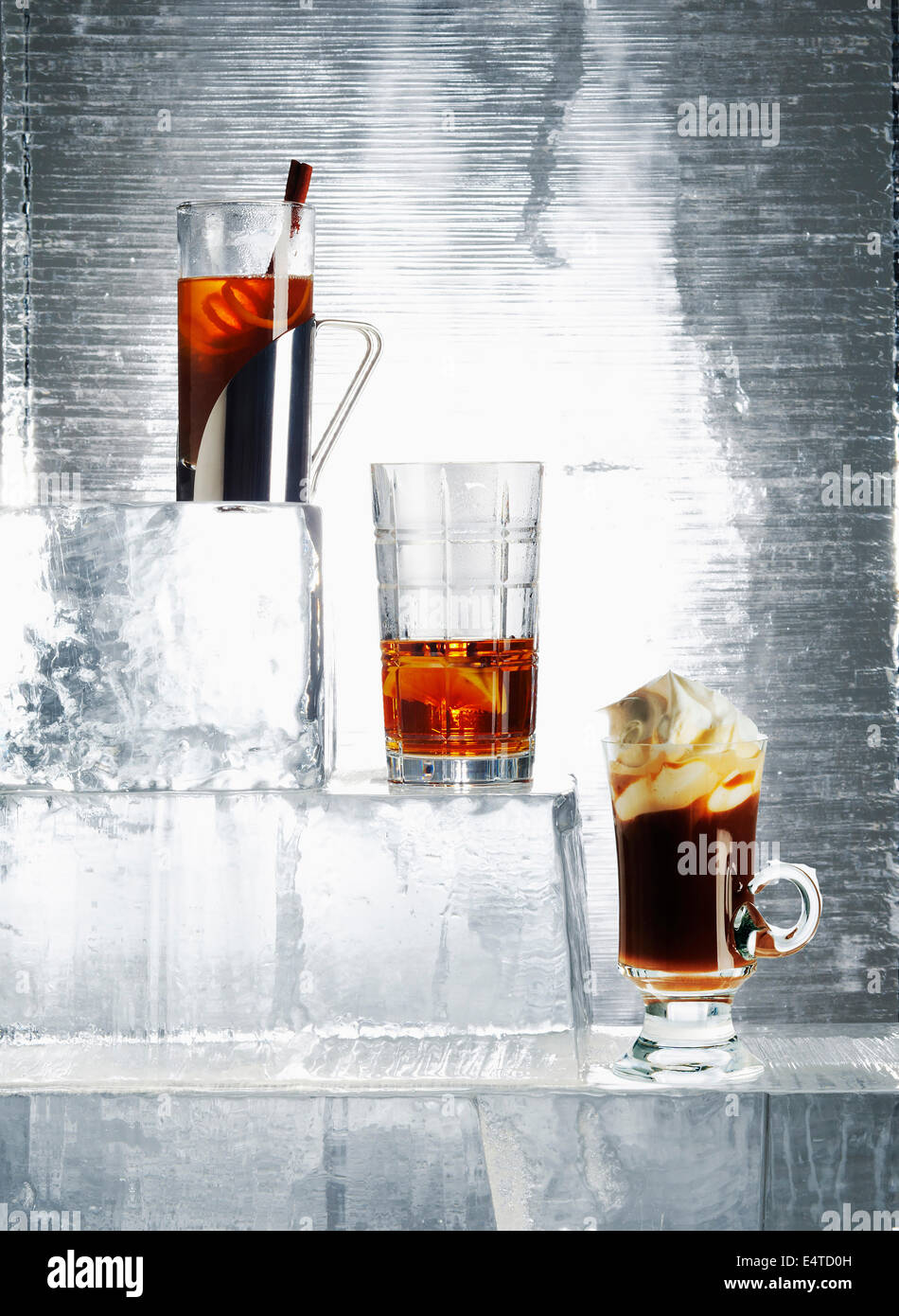 Iced Drinks, Studio Shot Stock Photo - Alamy