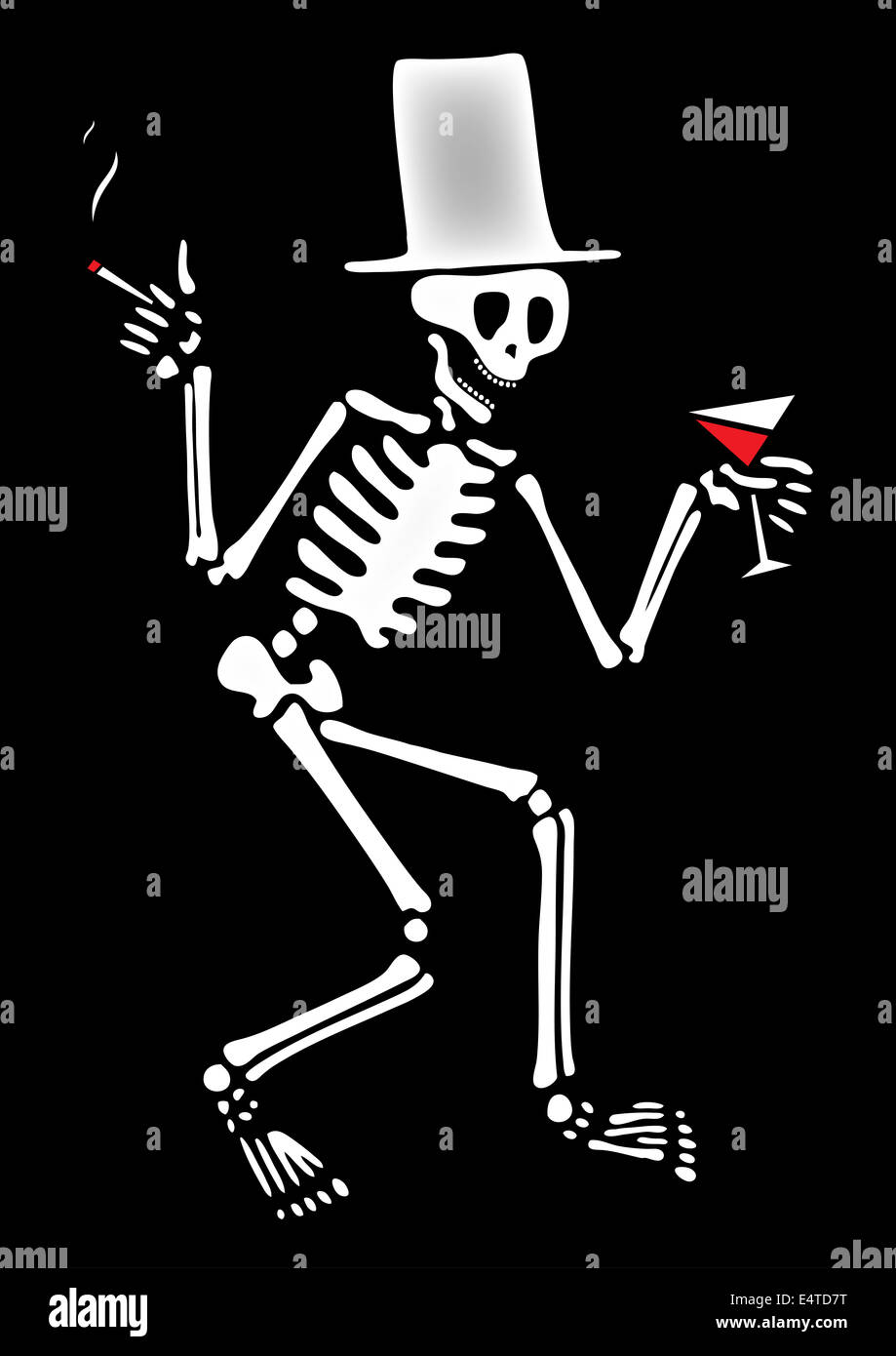 Skeleton drinking hi-res stock photography and images - Alamy