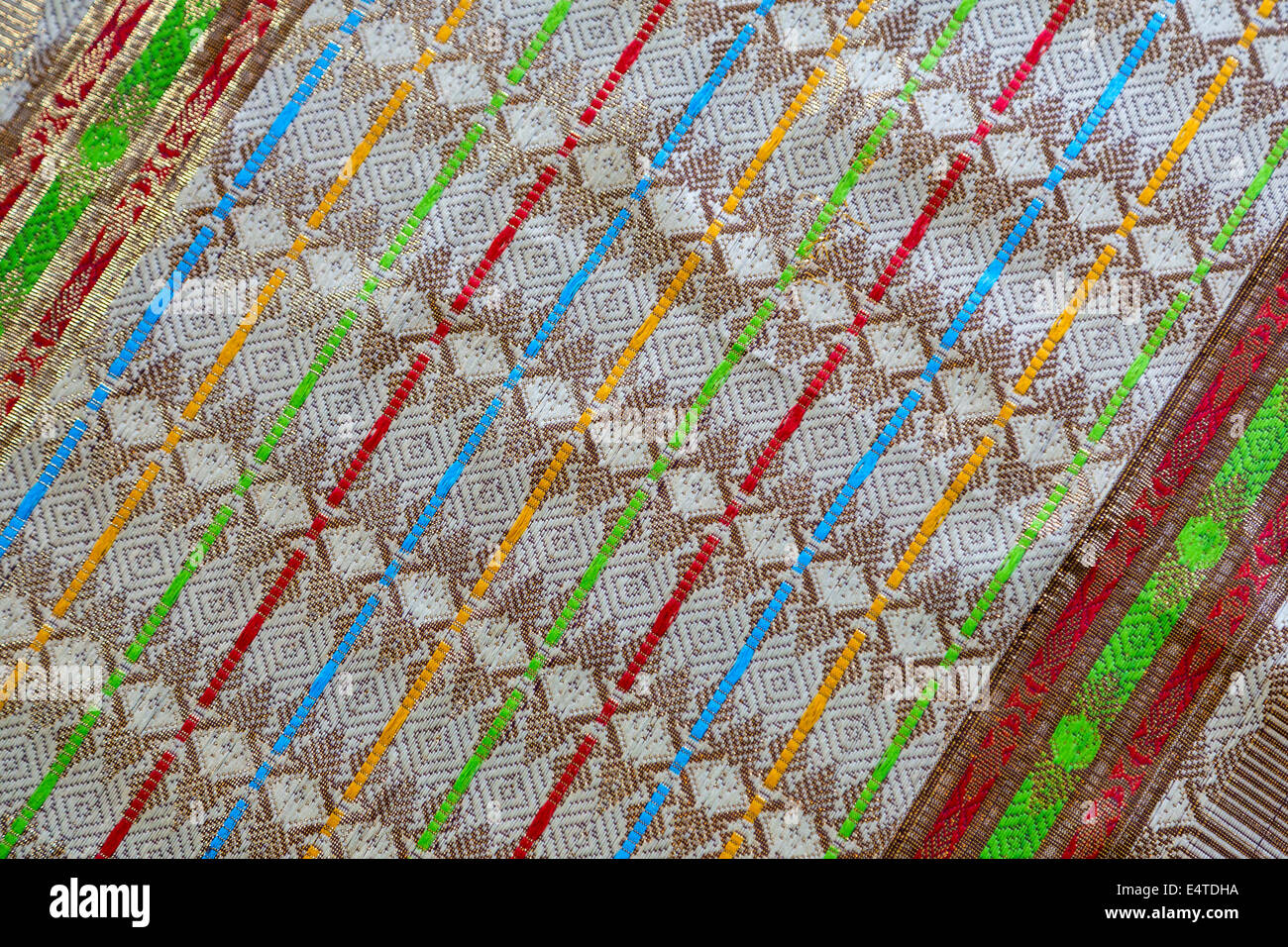 Bali, Indonesia. Design Pattern on a Balinese Sarong. Made in Thailand ...