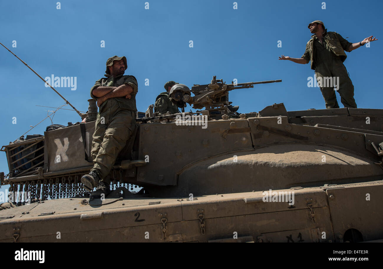 Gaza Border, Operation Protective Edge. 16th July, 2014. Israeli ...