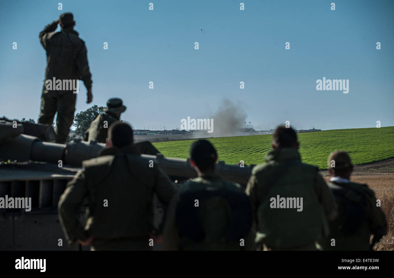 Gaza Border, Operation Protective Edge. 16th July, 2014. Israeli ...