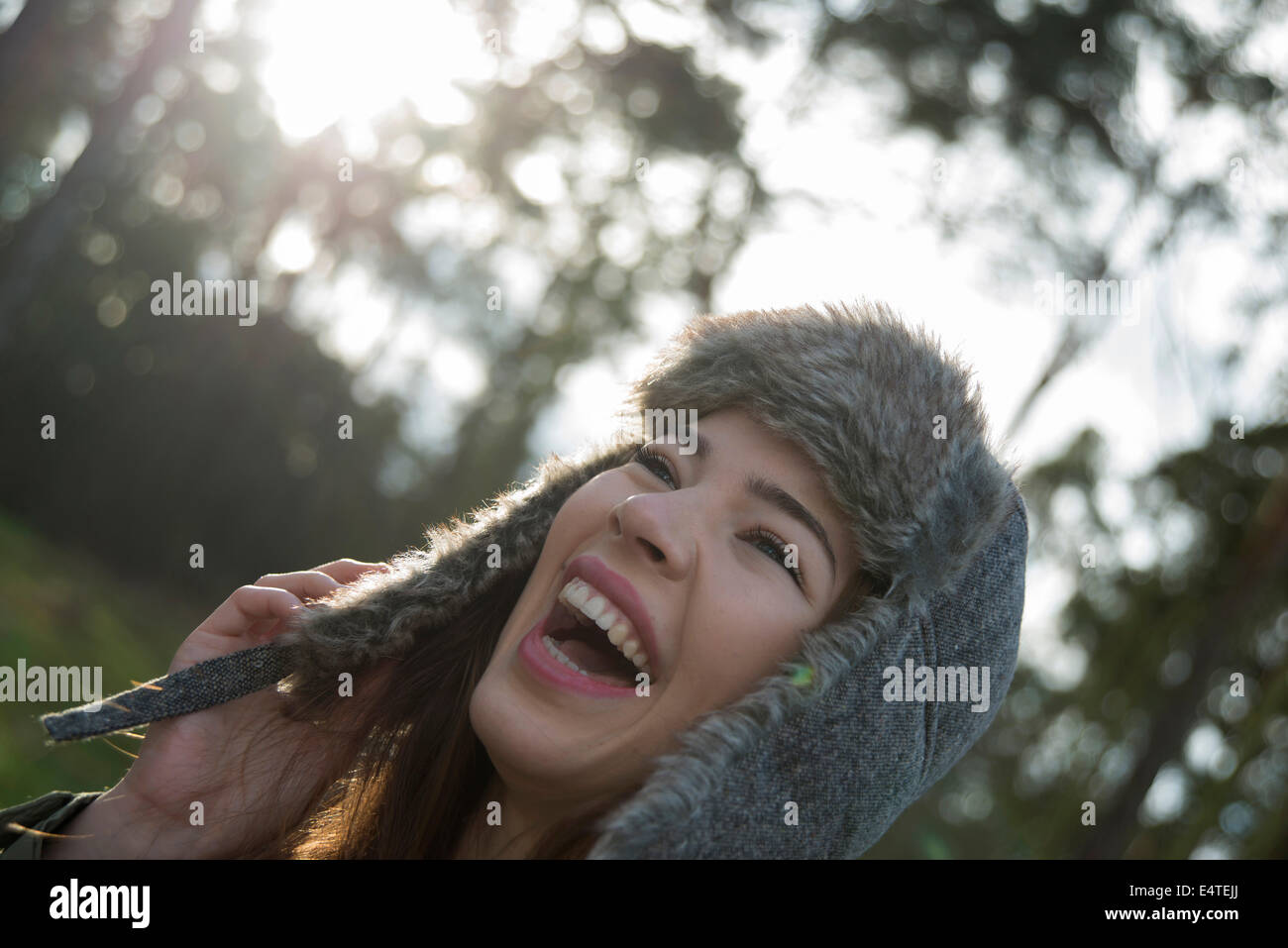 Old woman laughing natural hi-res stock photography and images - Alamy